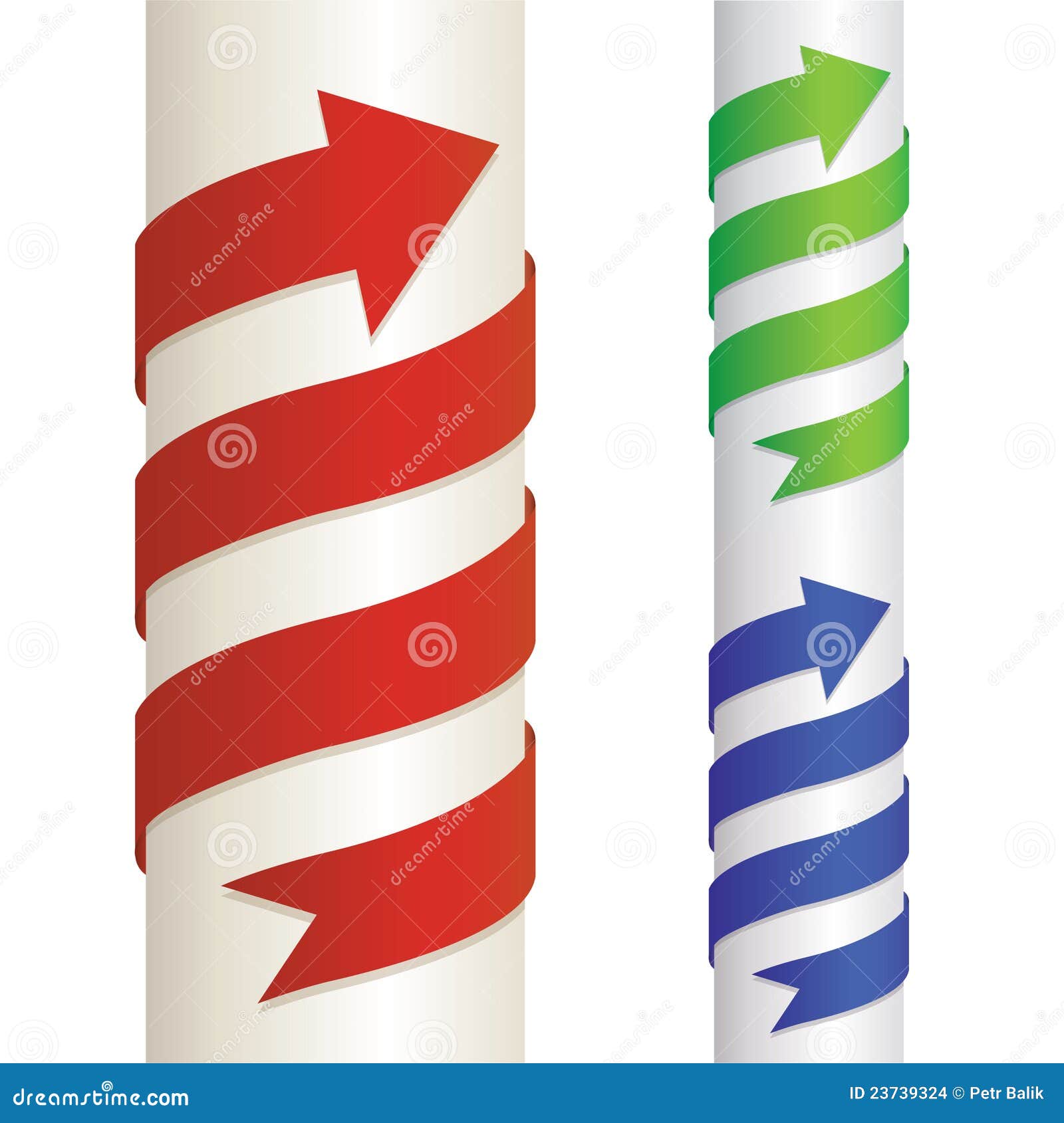 Wrapped arrow stock illustration. Illustration of symbolic - 23739324