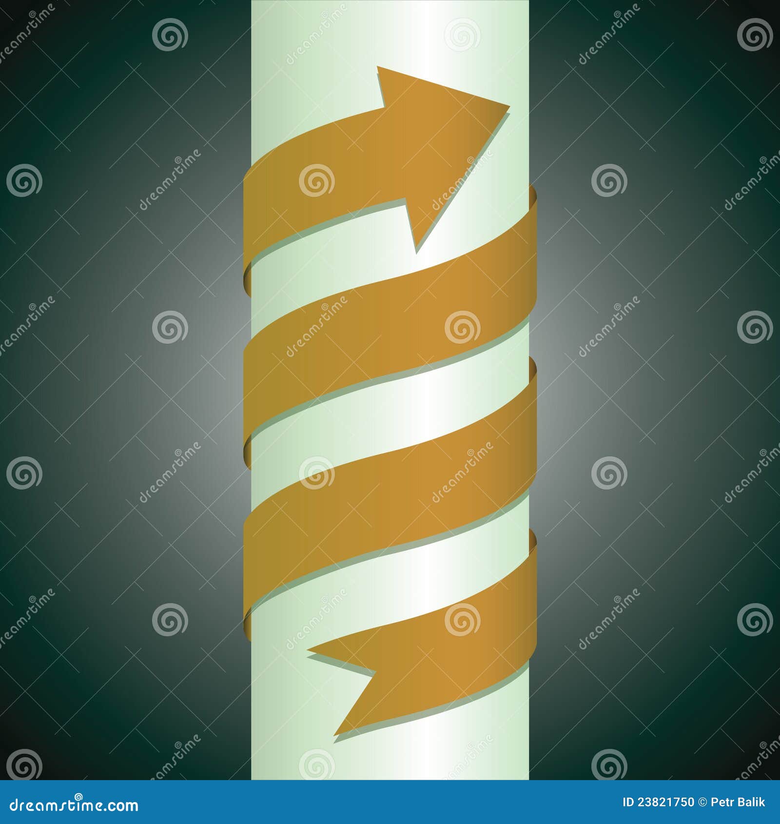 Wrapped arrow stock illustration. Illustration of path - 23821750