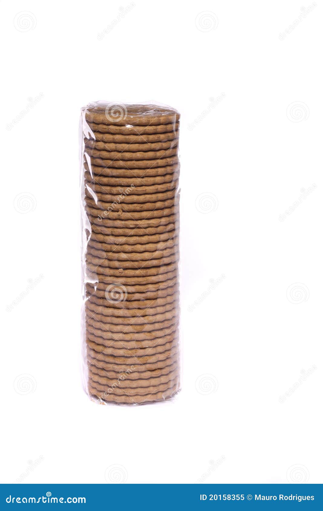 Wrapped biscuits stock image. Image of pastry, isolated - 20158355