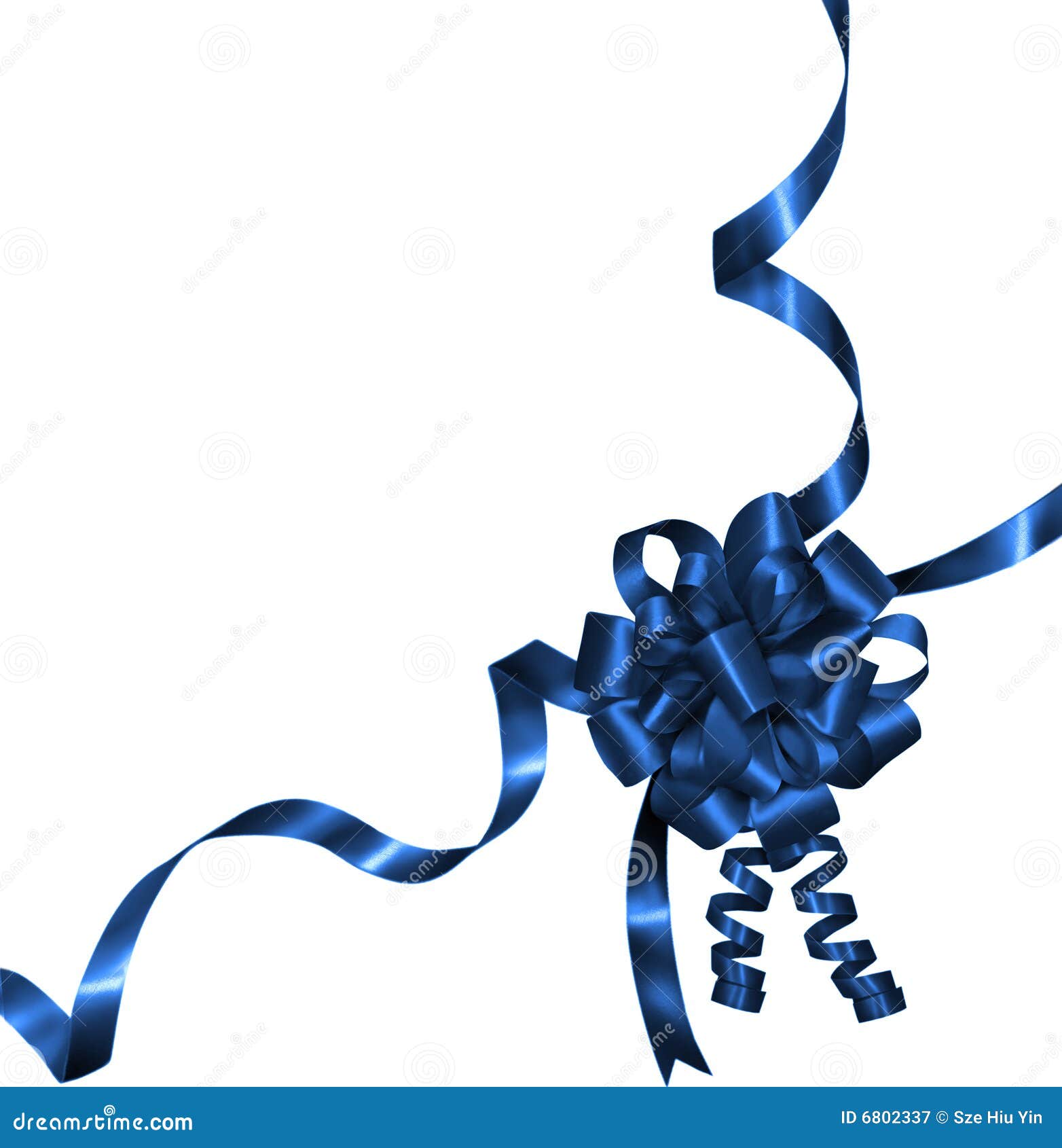 Wrapped Blue Ribbon stock illustration. Illustration of wrap - 6802337