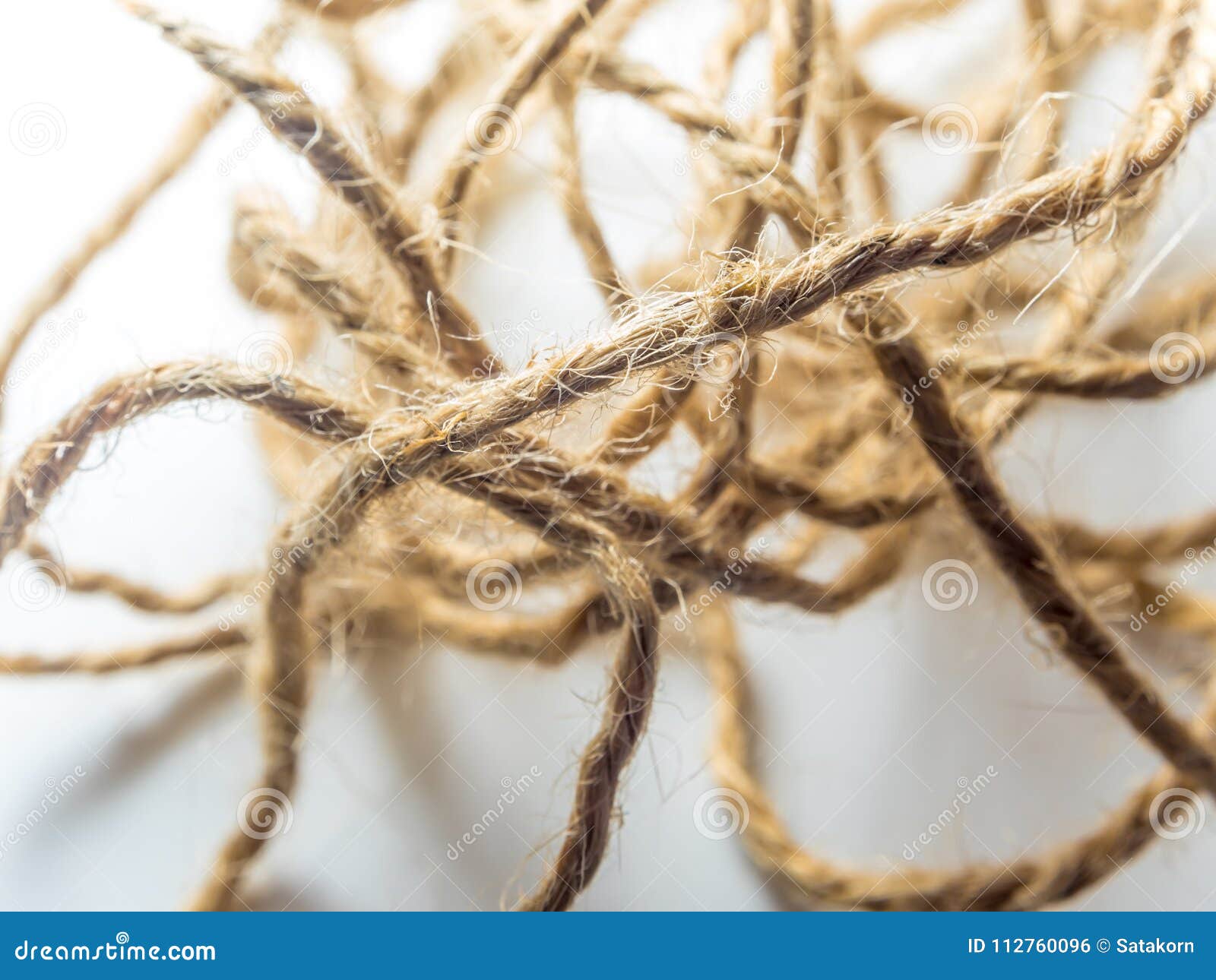 Wrapped Rustic Hemp Rope from the Roll Stock Photo - Image of wrap ...