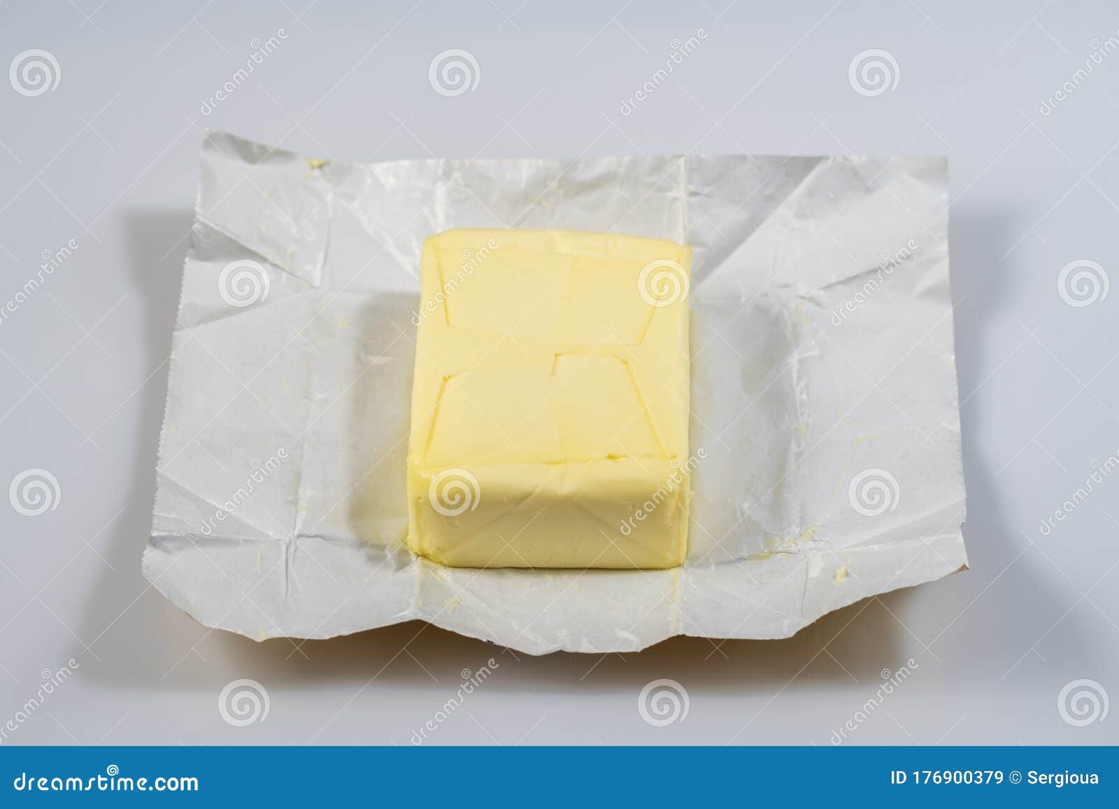 The Wrapped Butter is Open for Proper Nutrition with Amino Acids for ...