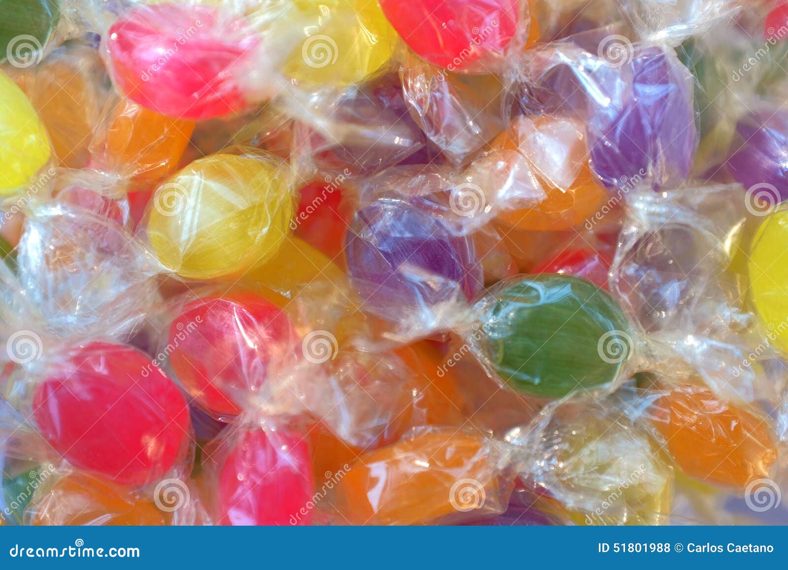 Wrapped Candies stock photo. Image of purple, orange - 51801988