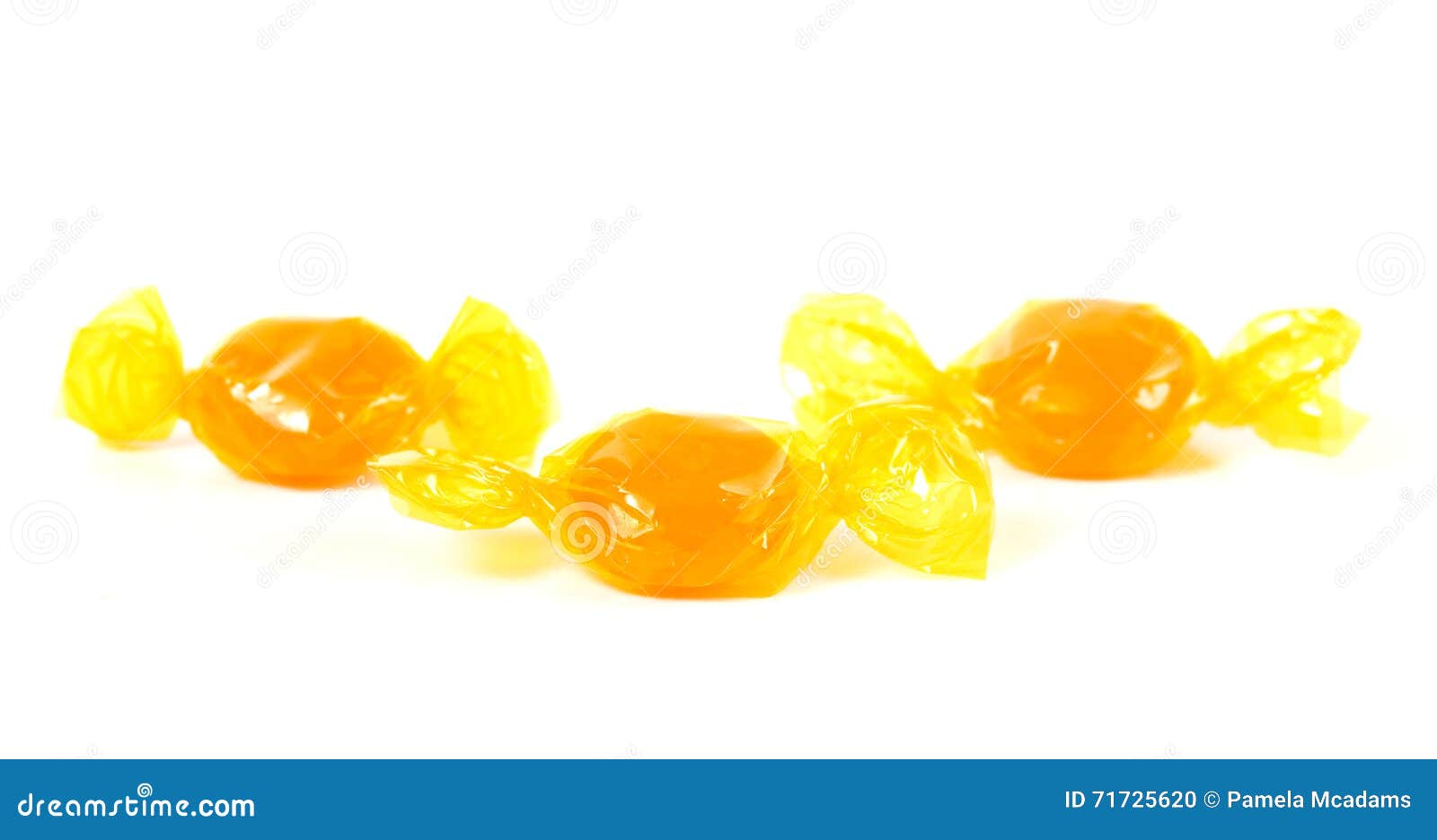 Wrapped Candies stock photo. Image of white, lemon, candy - 71725620