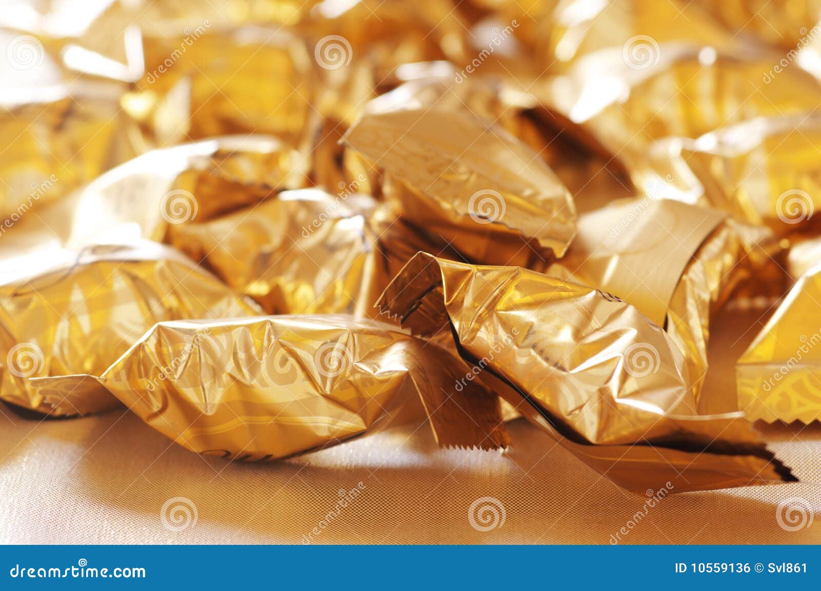 Wrapped candy stock photo. Image of yellow, cover, wrapper - 10559136