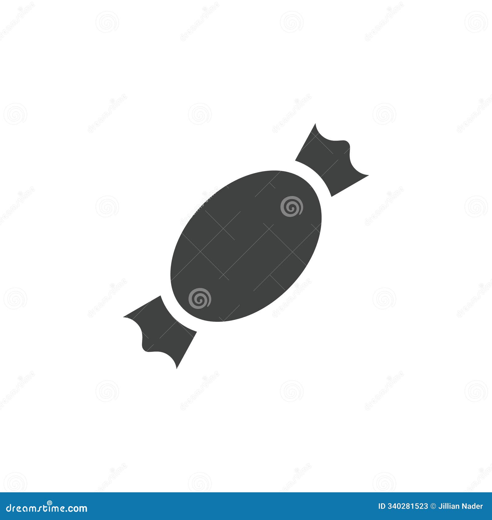 Wrapped Candy Icon Simple Vector Symbol Stock Vector - Illustration of ...