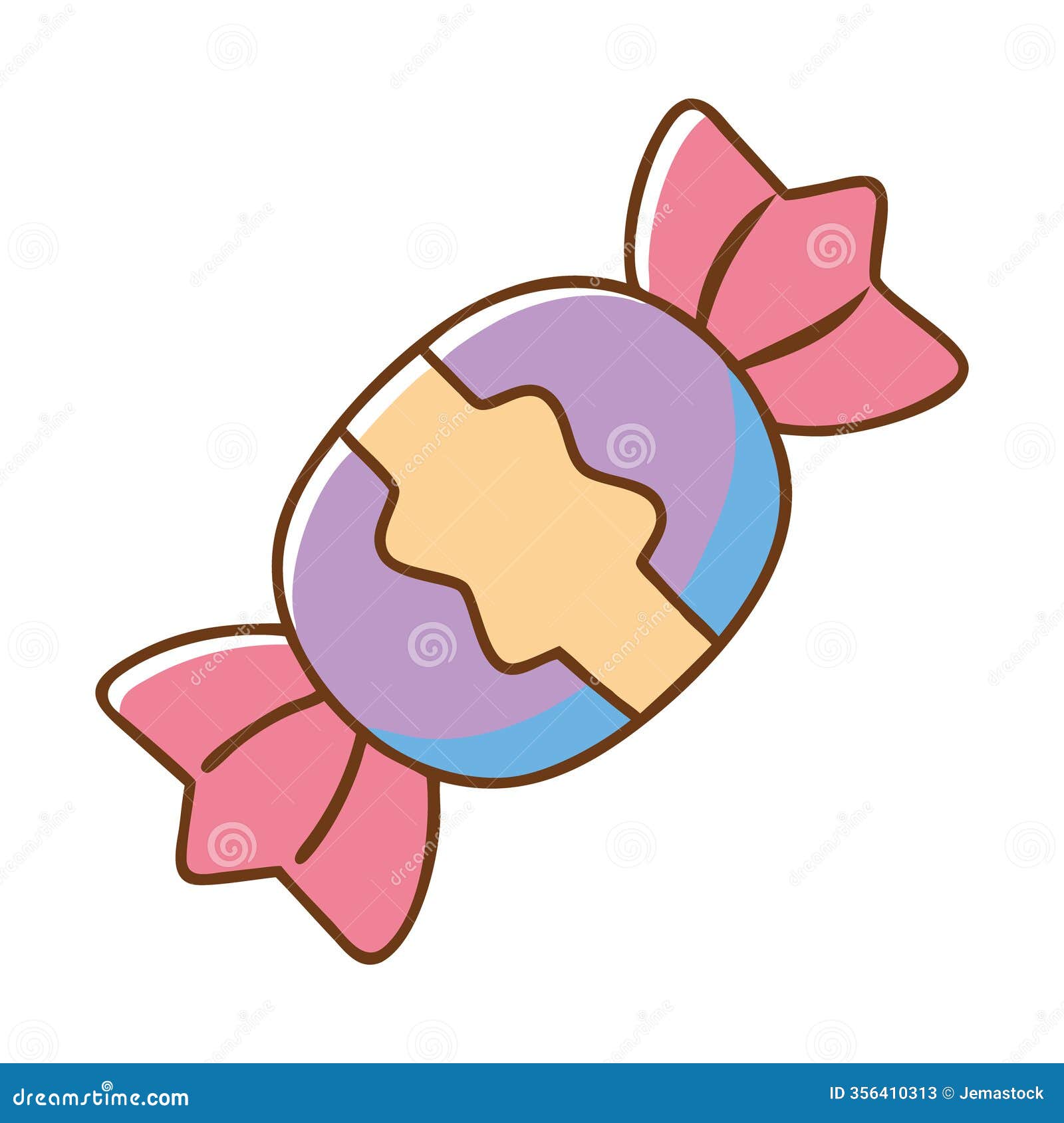 Wrapped Candy Line Icon. Sweet Snack Symbol Stock Image | CartoonDealer ...