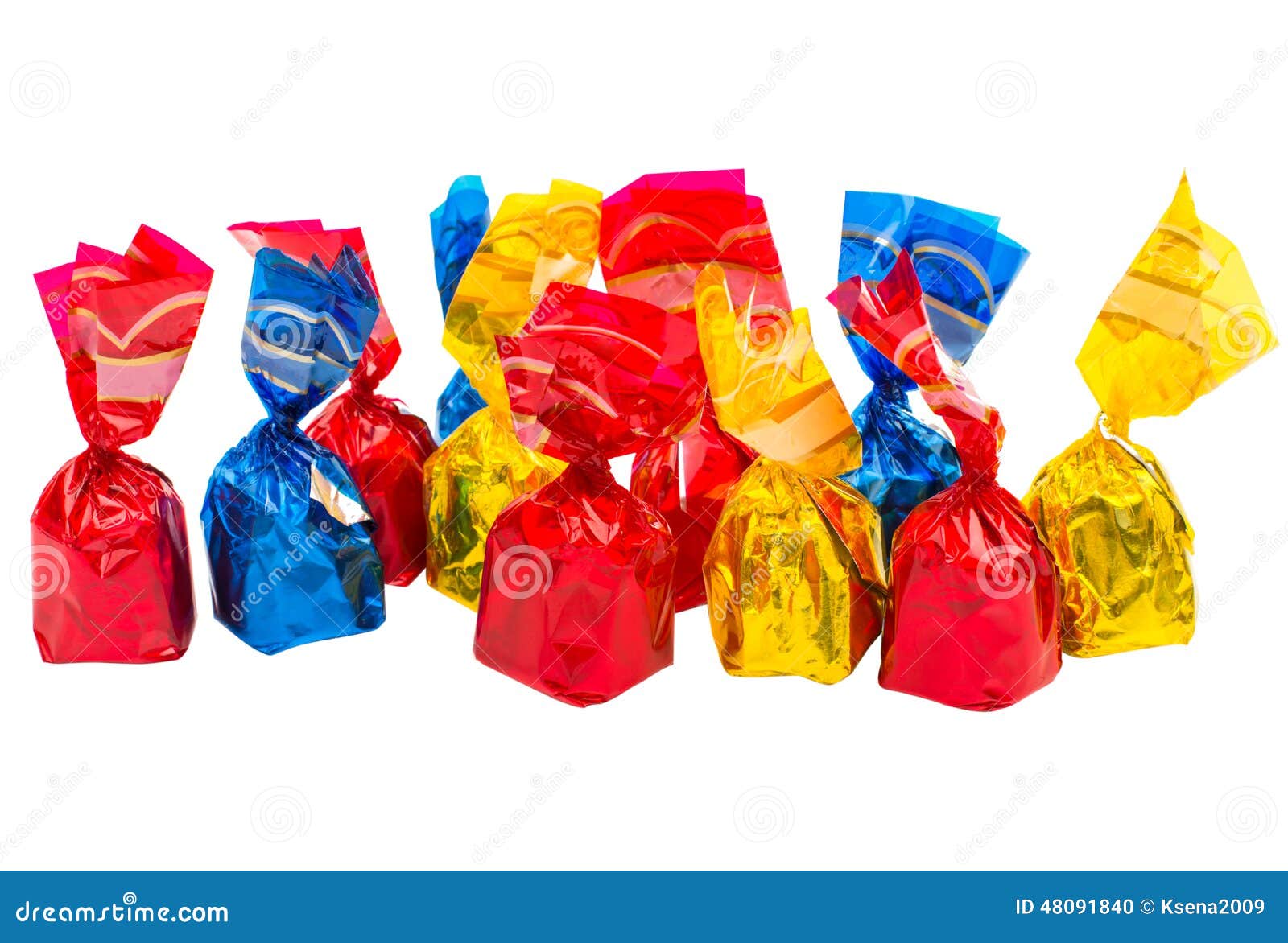 Wrapped candy or sweet stock photo. Image of cutout, hard - 48091840