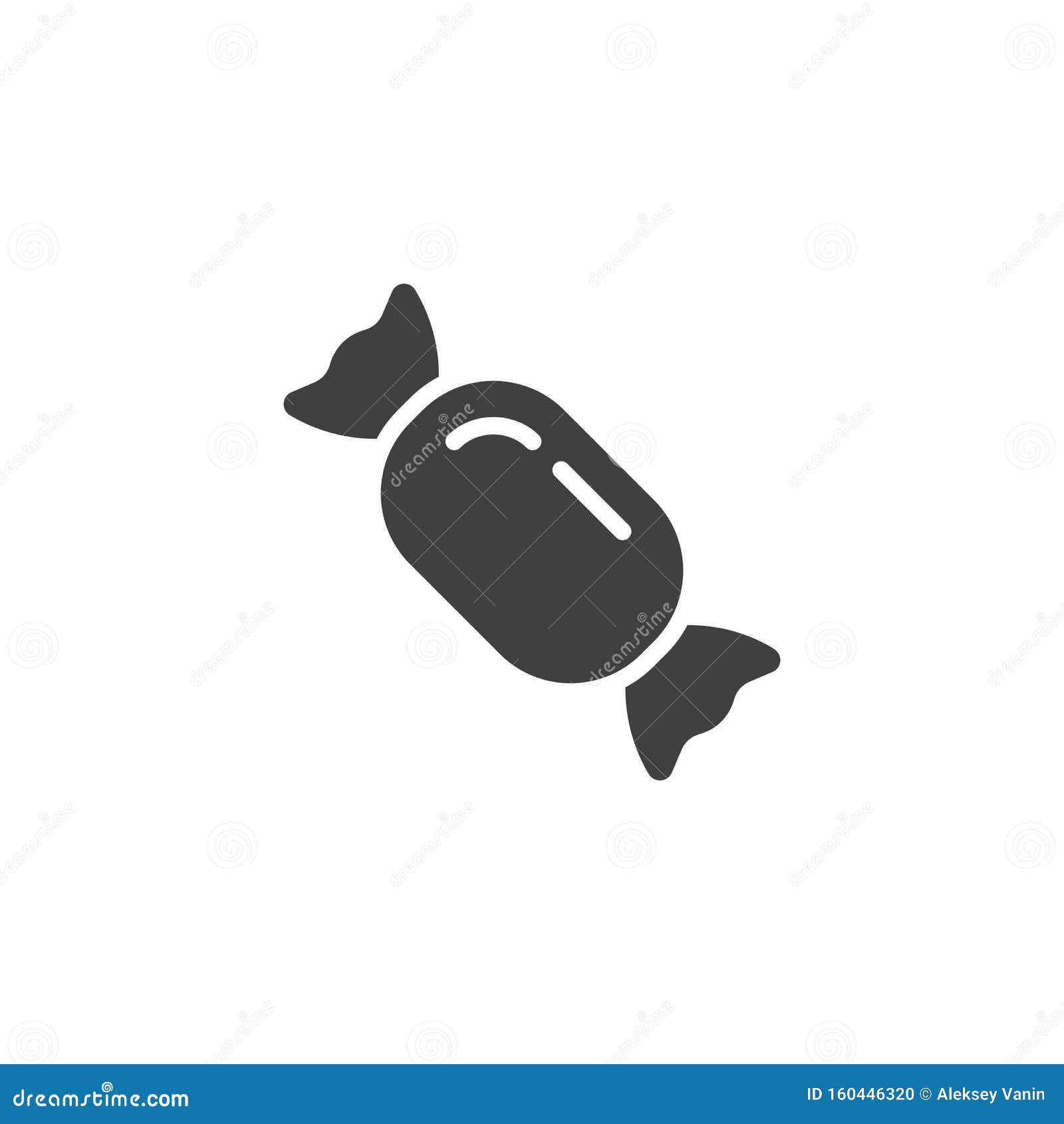 Wrapped candy vector icon stock vector. Illustration of logo - 160446320