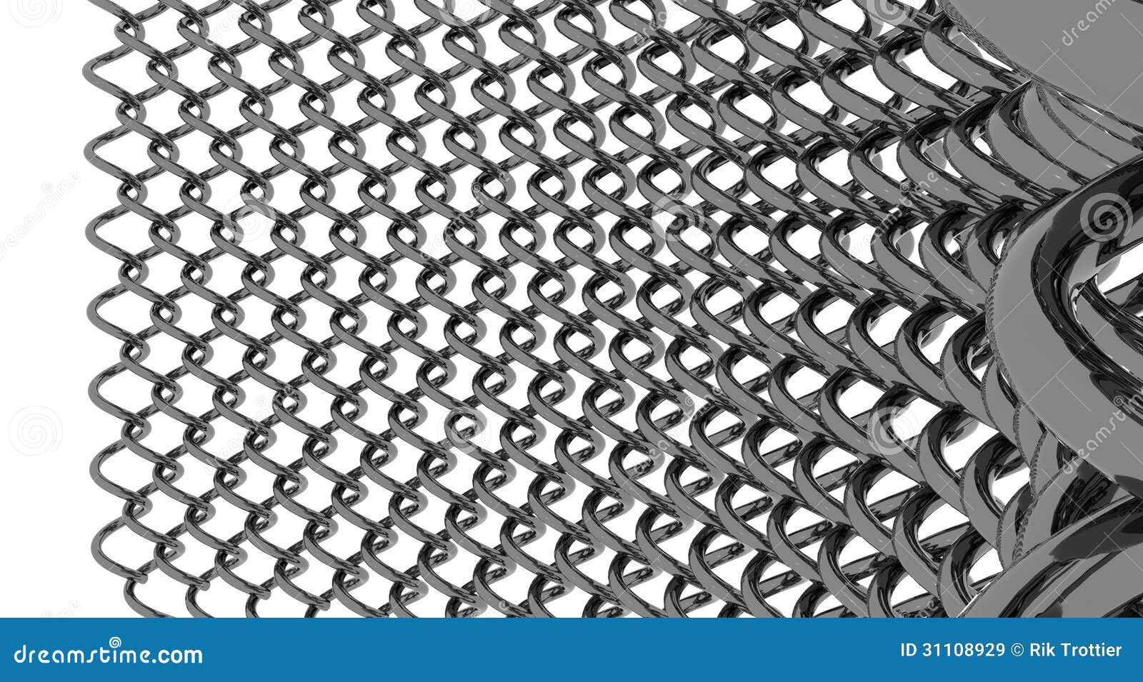 Wrapped Chain Link Fence Imagem. Imagem: 31108929