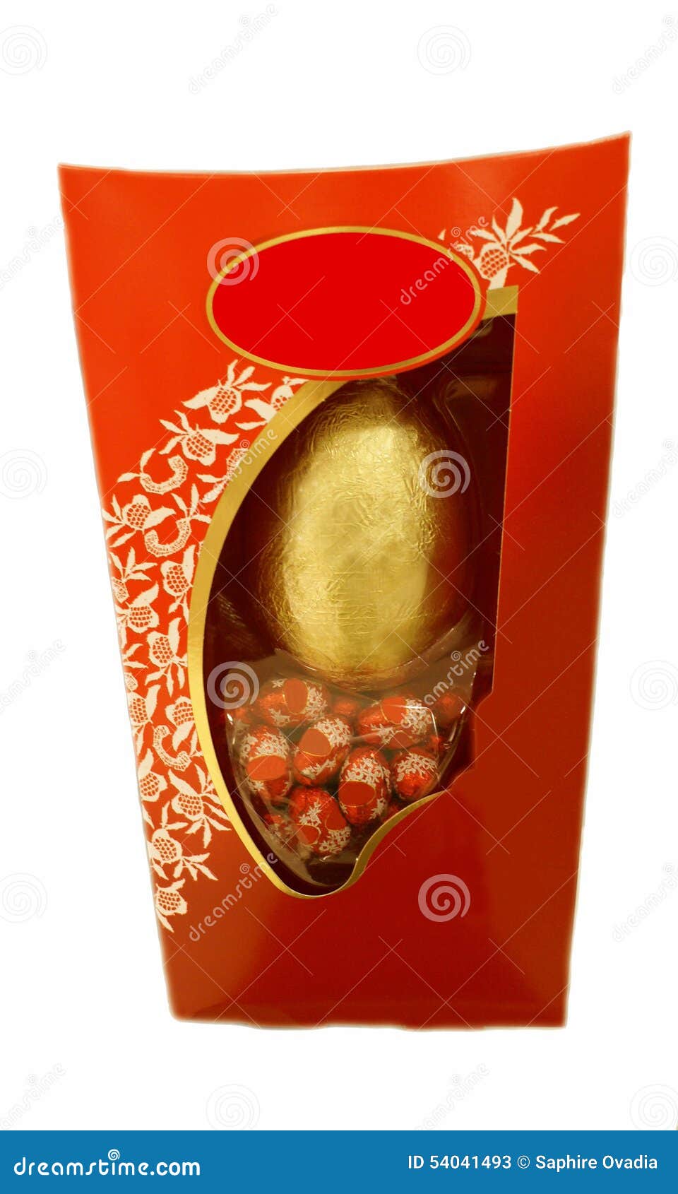 Wrapped Chocolate Easter Eggs in a Box Stock Image - Image of ...