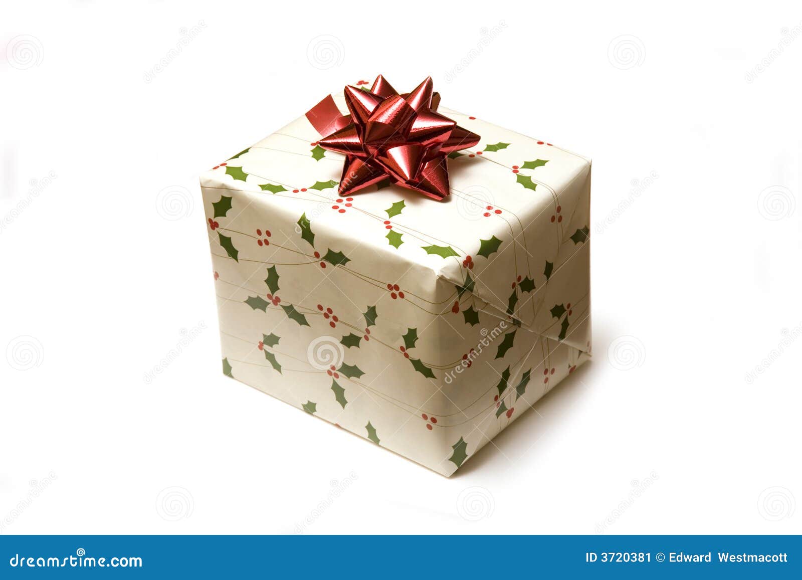 Wrapped Christmas present stock image. Image of wrapped - 3720381