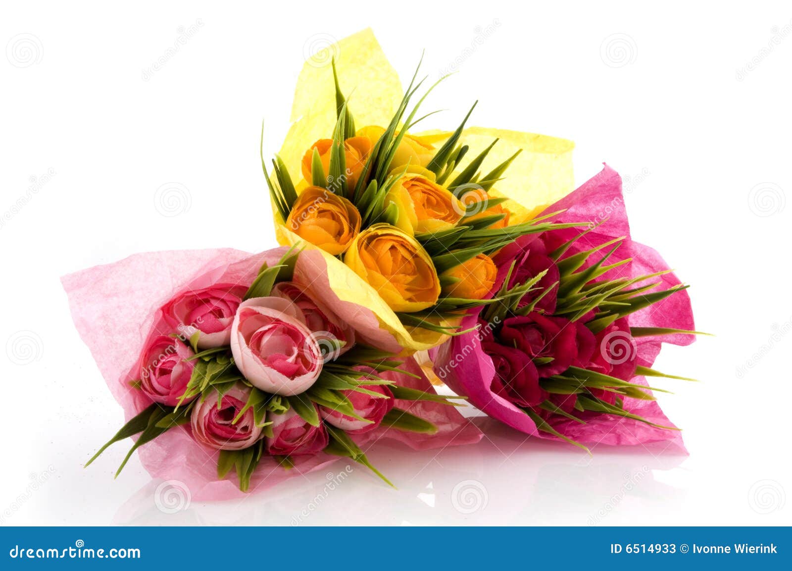 Wrapped flowers stock image. Image of packed, yellow, flowers - 6514933