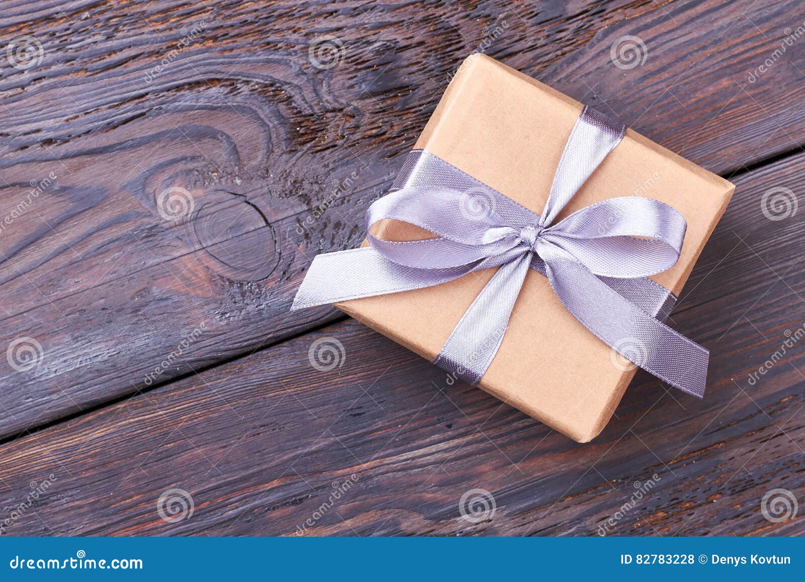 Wrapped gift box with bow. stock photo. Image of event - 82783228