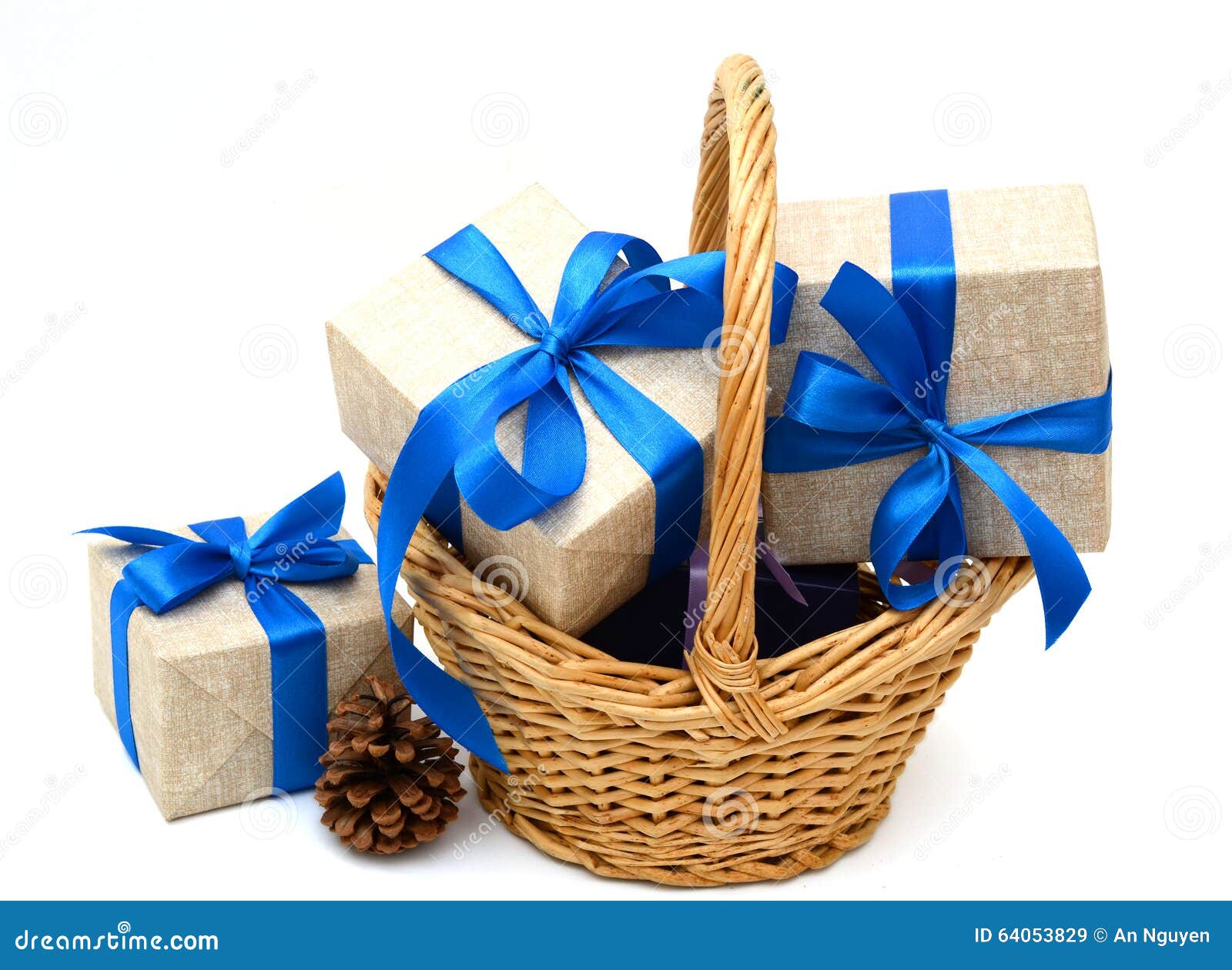 Wrapped Gift Boxes in Different Colors Box. Stock Image - Image of ...