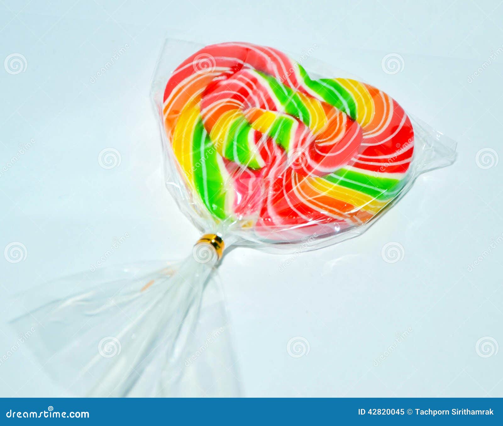 Wrapped Heart Lollipop stock image. Image of tasty, sweetness - 42820045