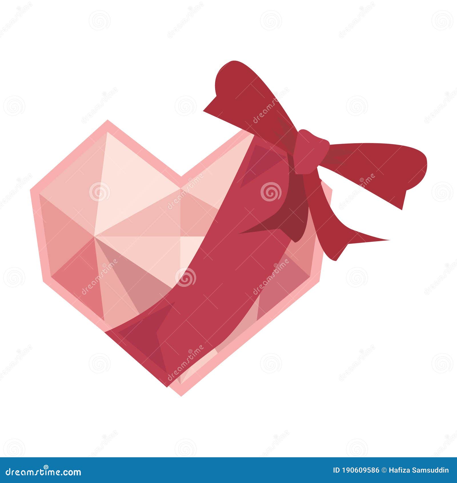 Wrapped Heart. Vector Illustration Decorative Design Stock Vector ...