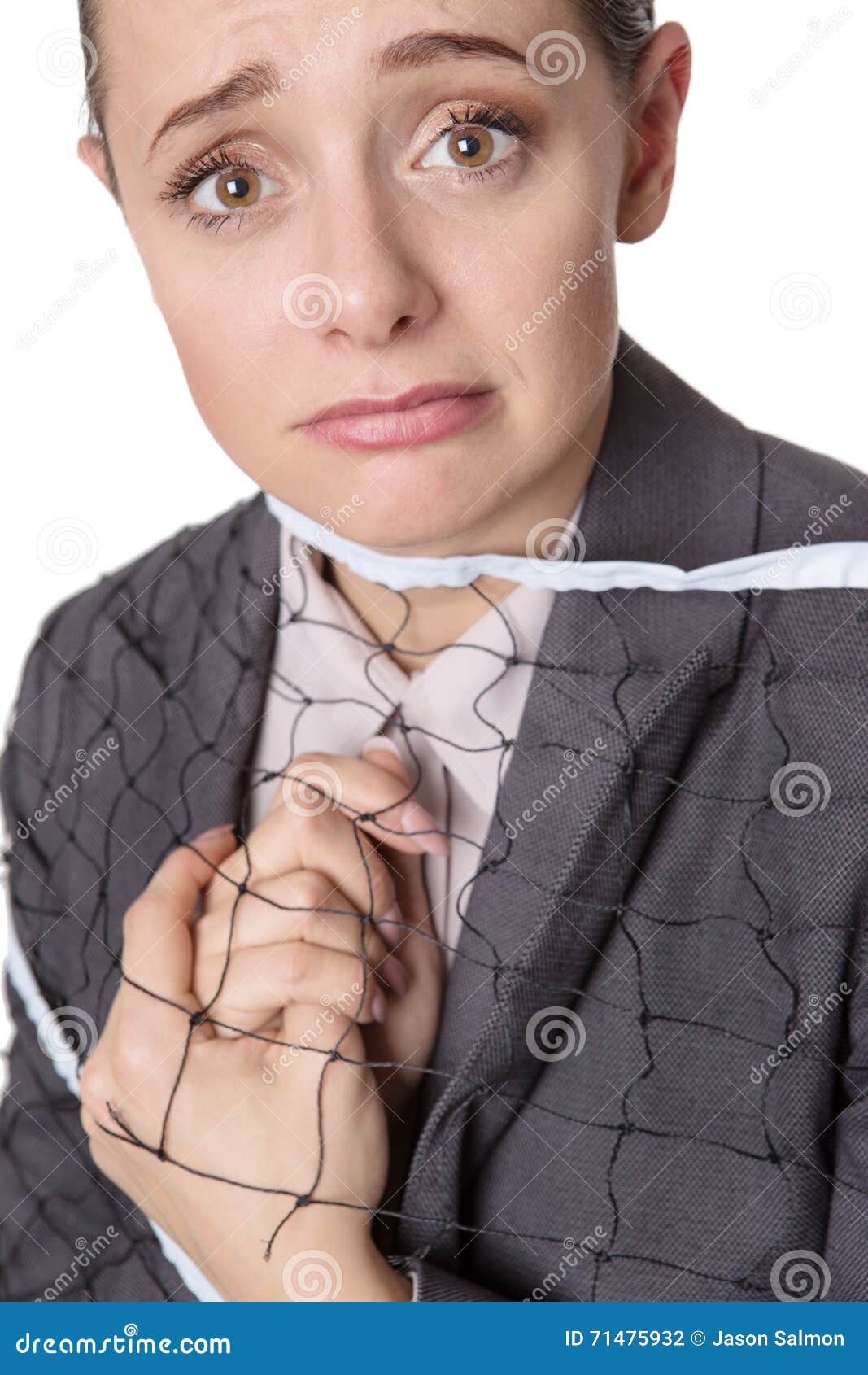 Wrapped in a net stock photo. Image of escape, restraining - 71475932