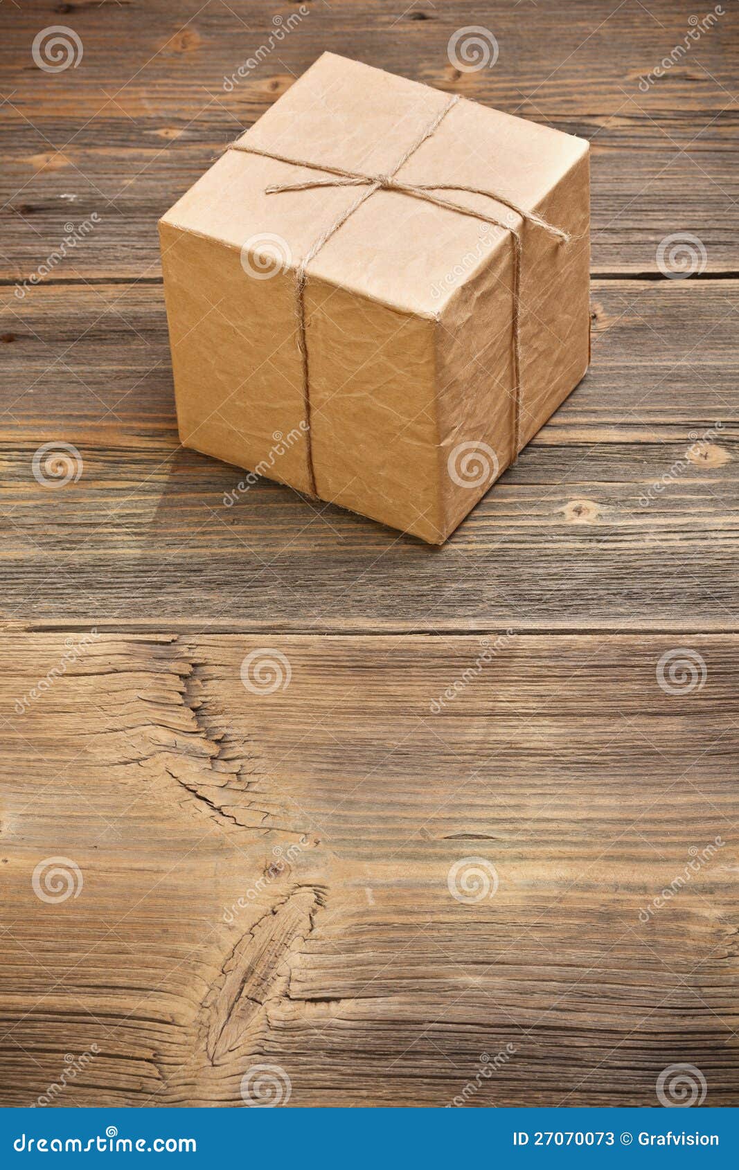 Wrapped packaged box stock image. Image of space, wrapped - 27070073