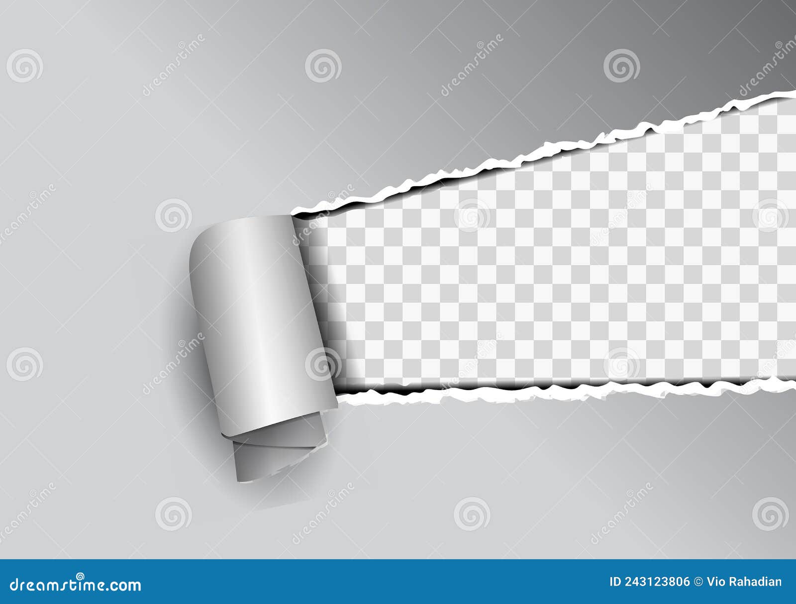 Realistic Holes Torn In Paper Or Hole Torn Sheet Paper On White ...