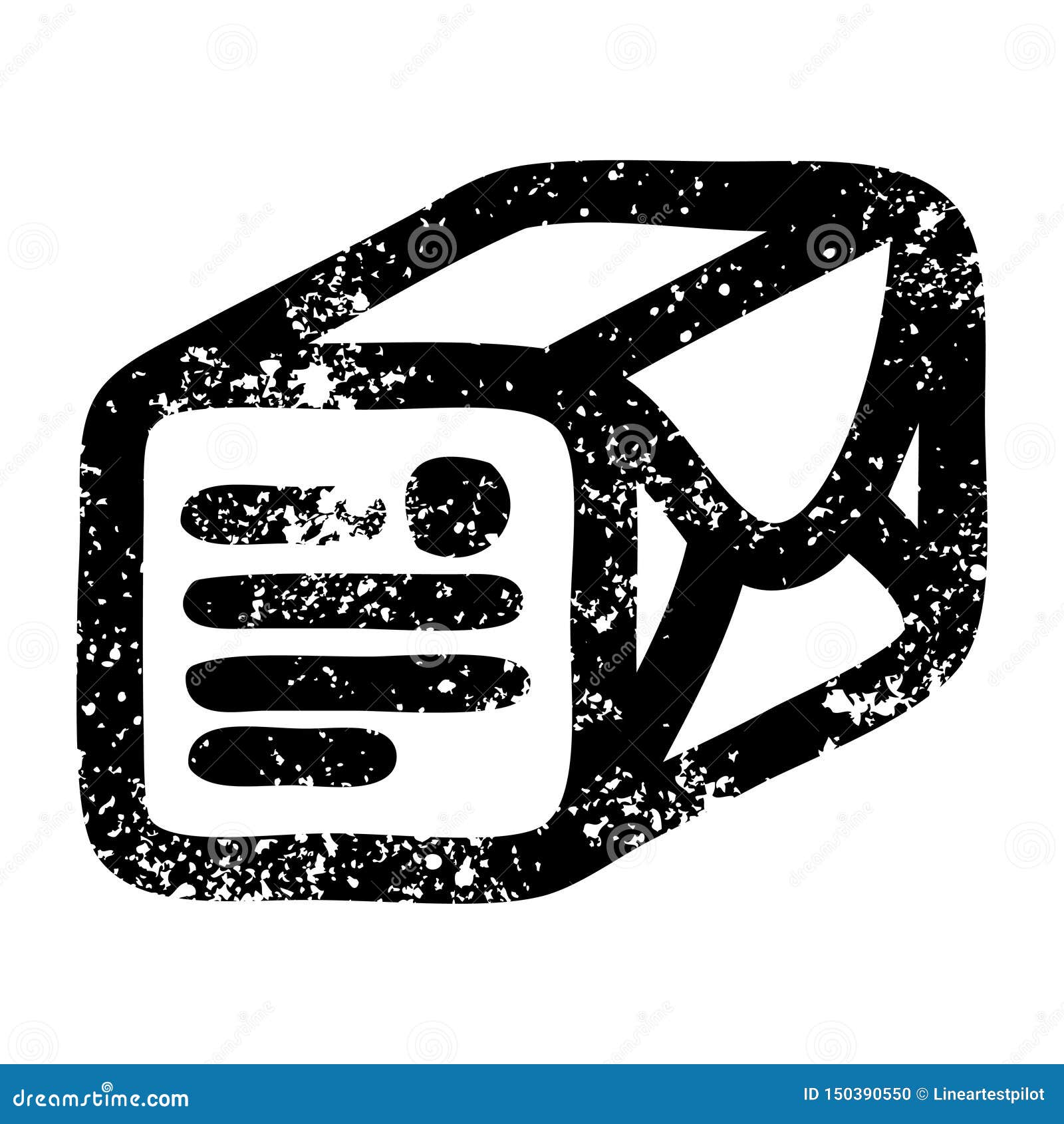 Wrapped parcel icon symbol stock vector. Illustration of mail - 150390550