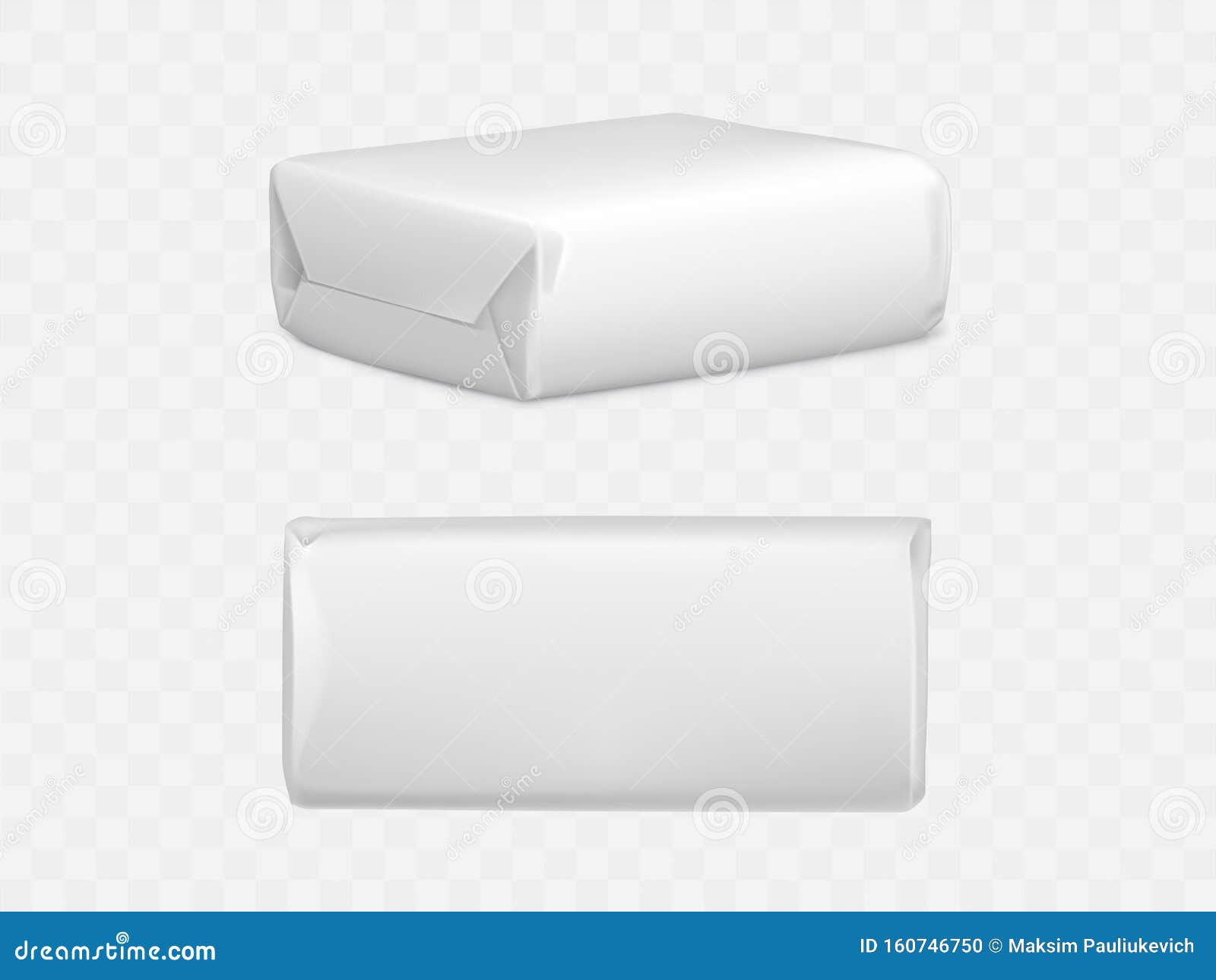 Wrapped Parcel Package Box Top and Side View Icon Stock Vector ...