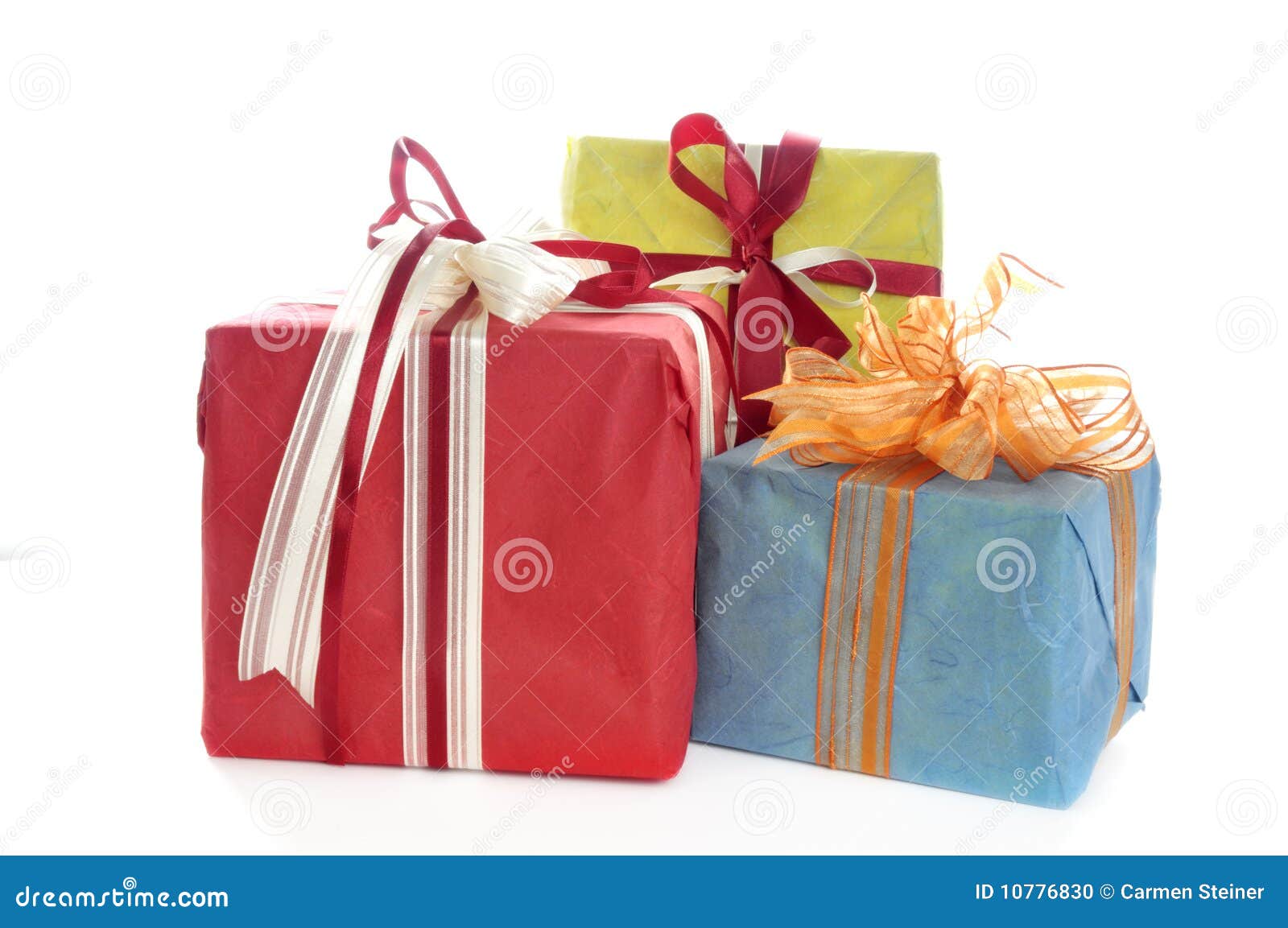 Wrapped presents stock photo. Image of closeup, coloured - 10776830