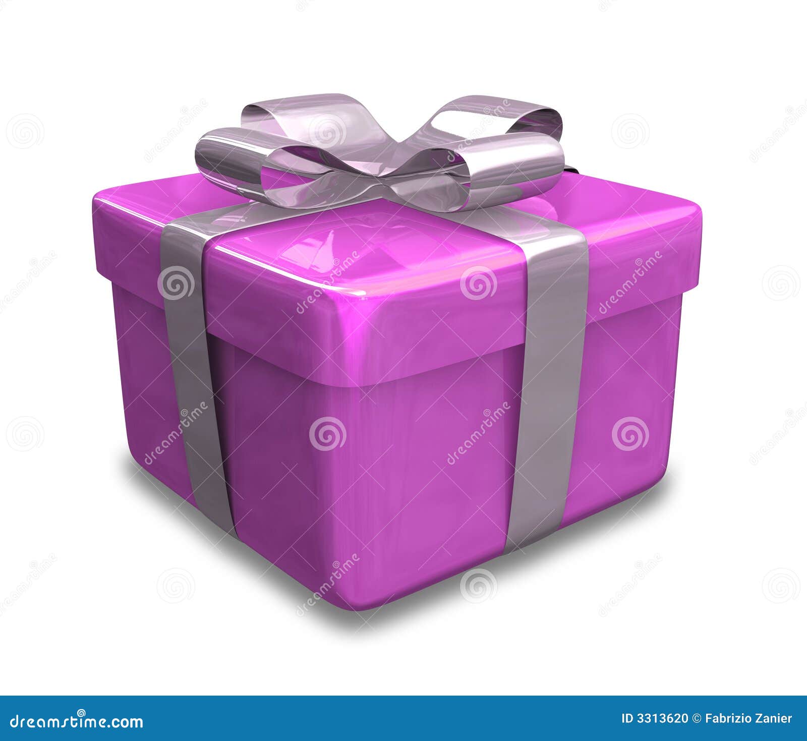 Wrapped purple gift 3D stock illustration. Illustration of violet - 3313620