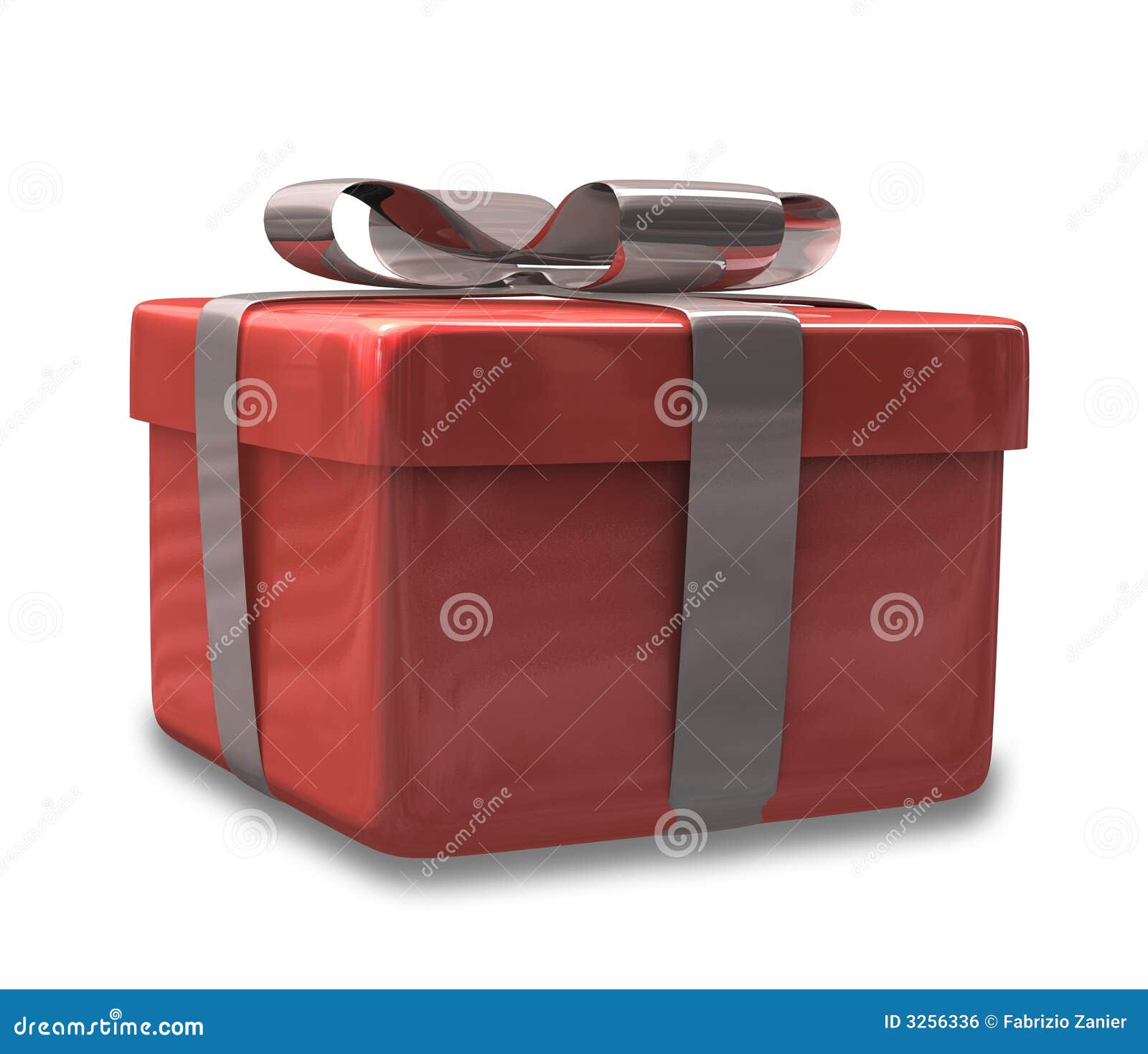 Wrapped red gift 3D v2 stock illustration. Illustration of christmas ...