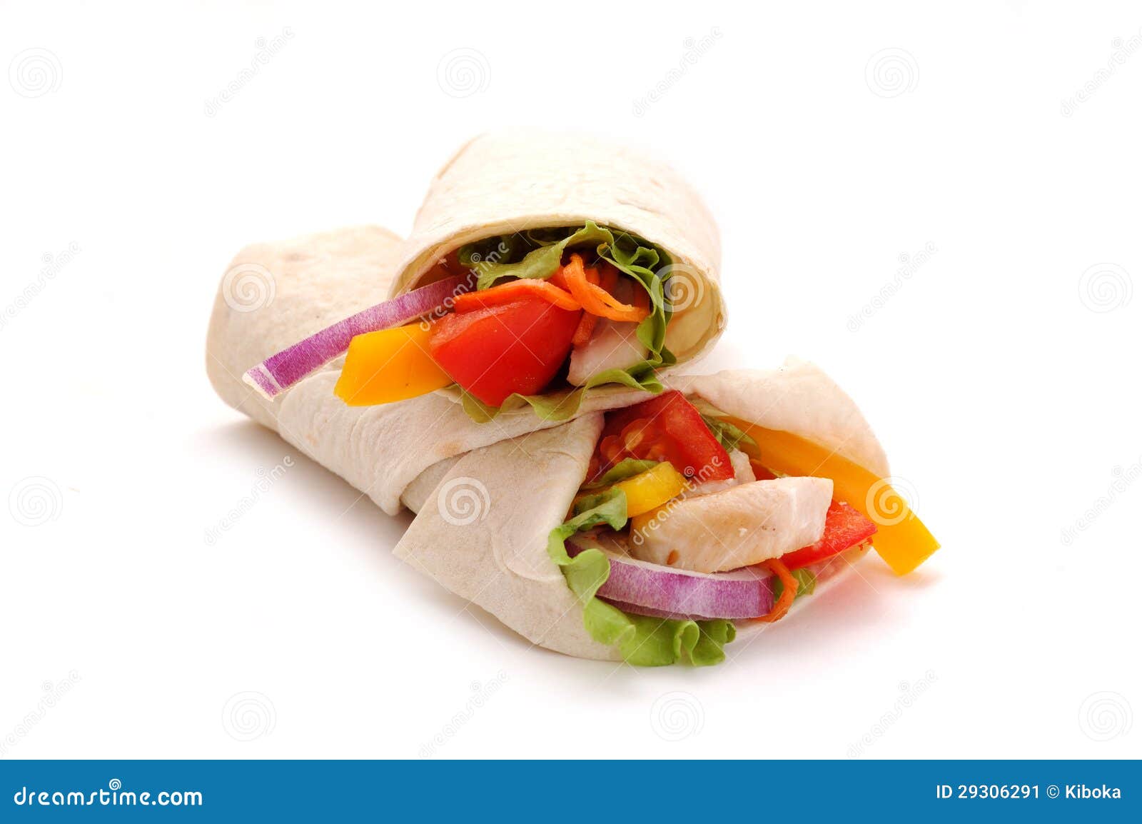 Wrapped sandwich stock image. Image of healthy, vegetable - 29306291
