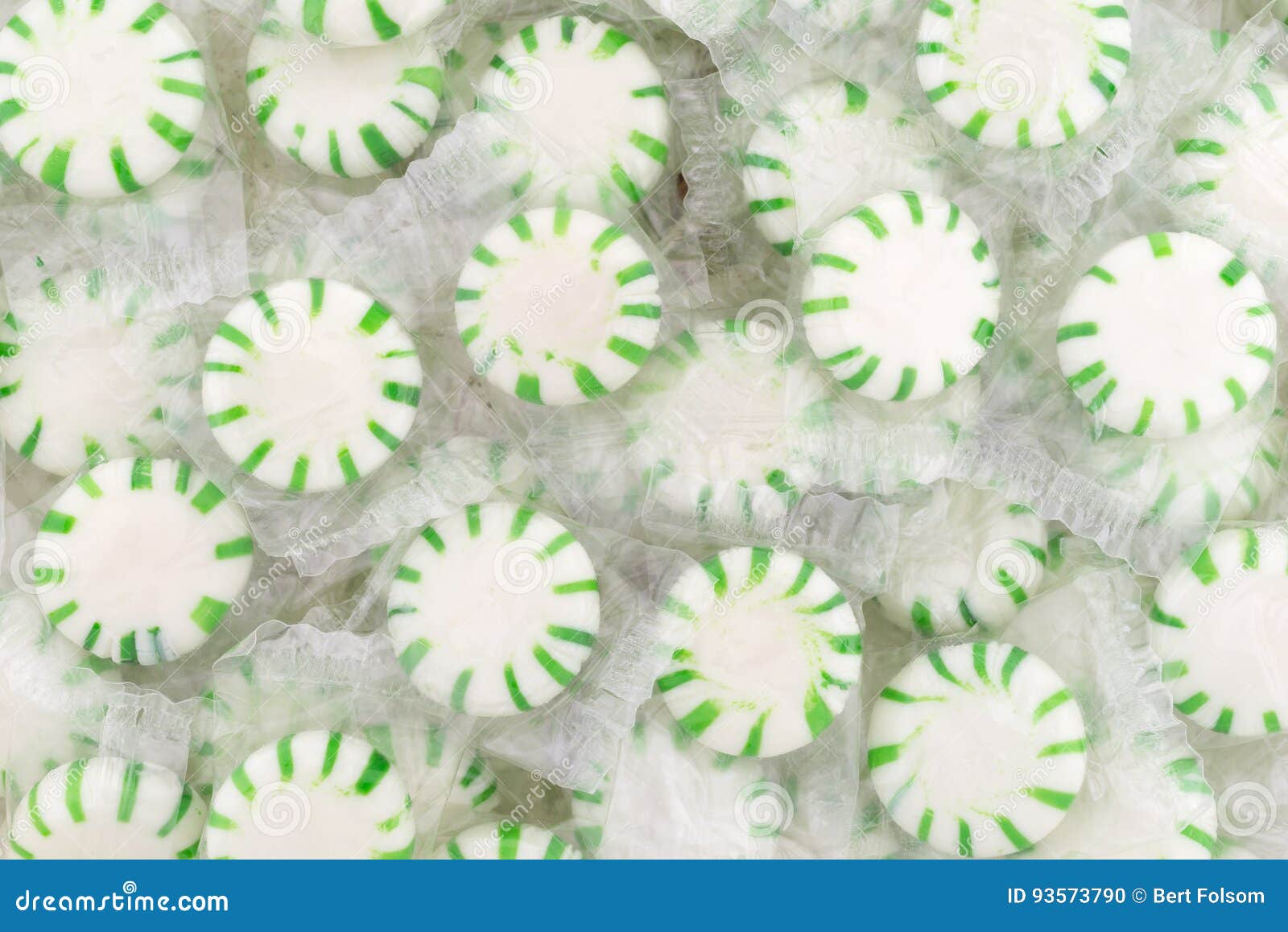 Spearmint Starlight Mints In A Small Bowl Royalty-Free Stock Image ...