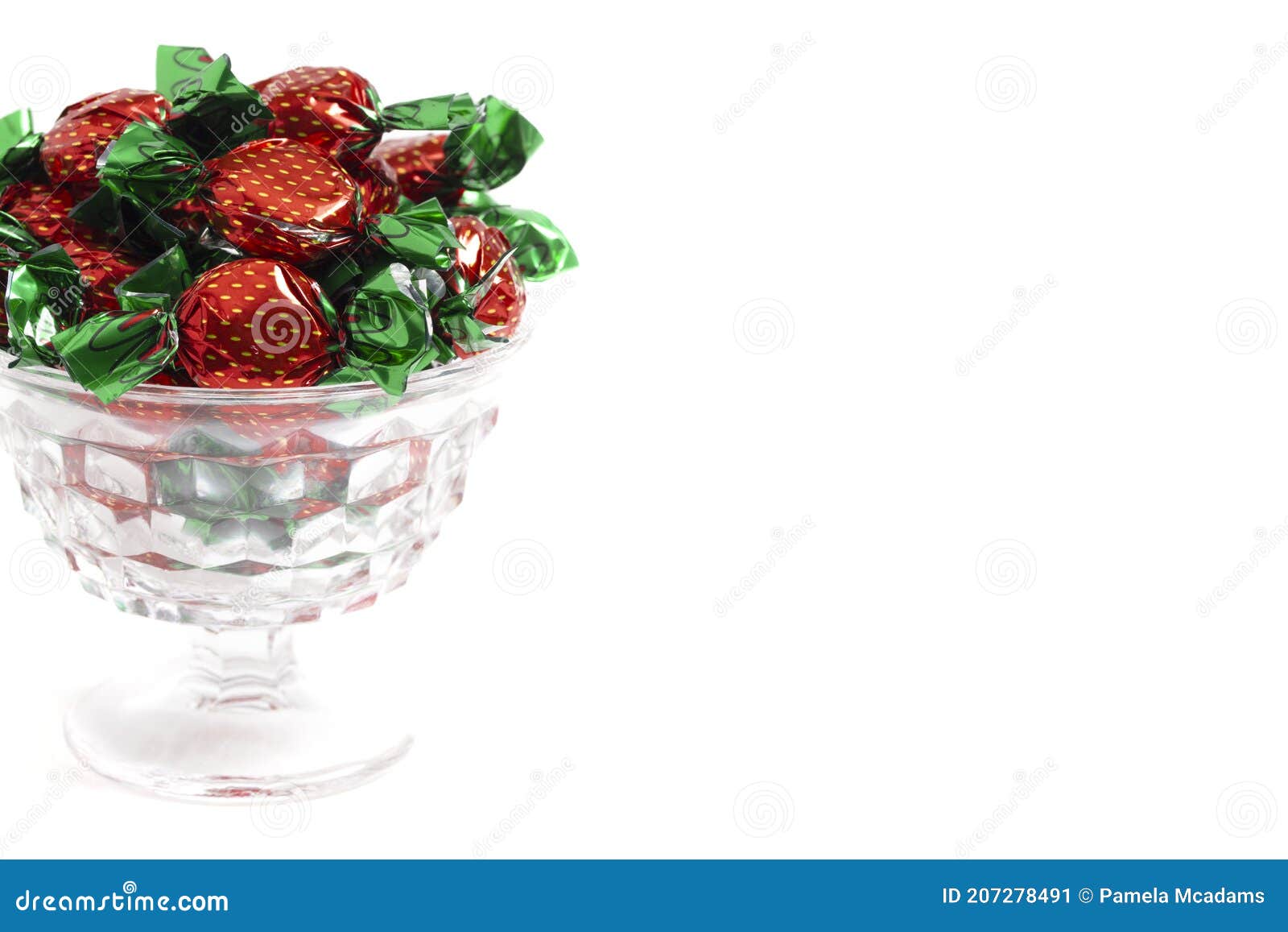 Wrapped Strawberry Candy in Decorative Wrapper Stock Image - Image of ...
