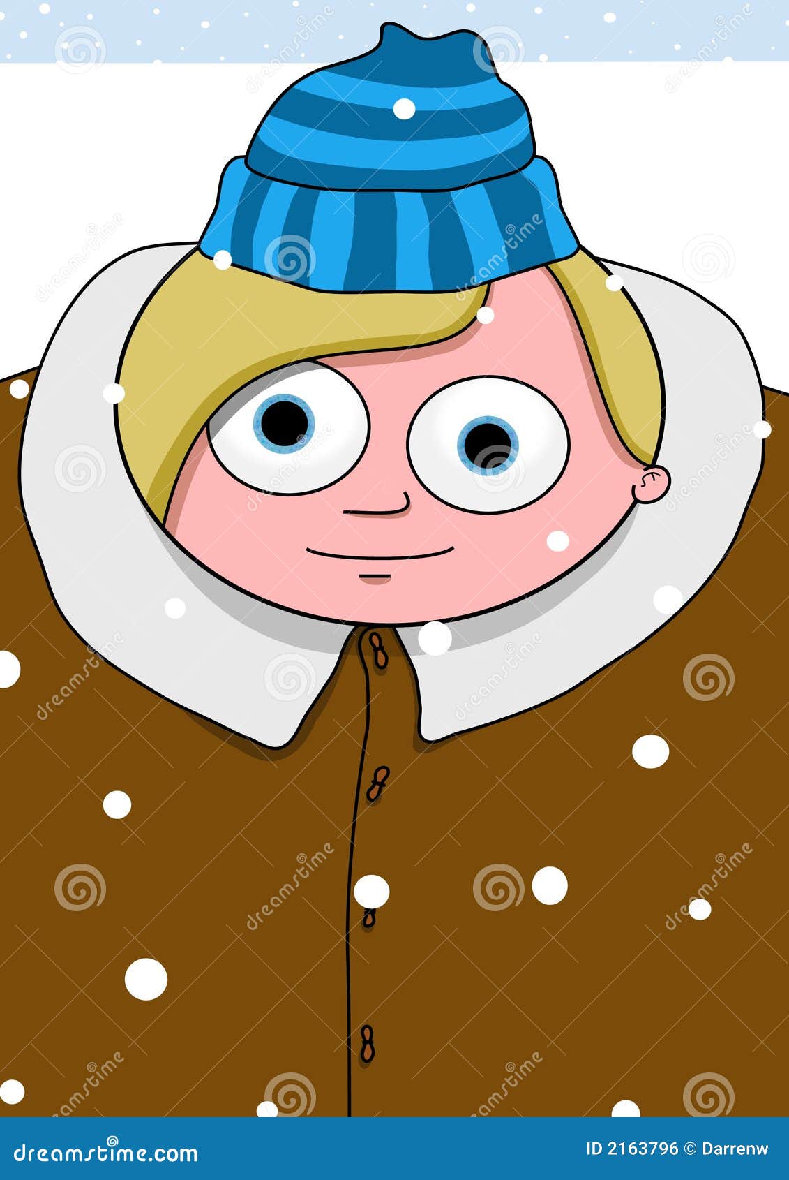 Wrapped up for winter stock illustration. Illustration of coat - 2163796