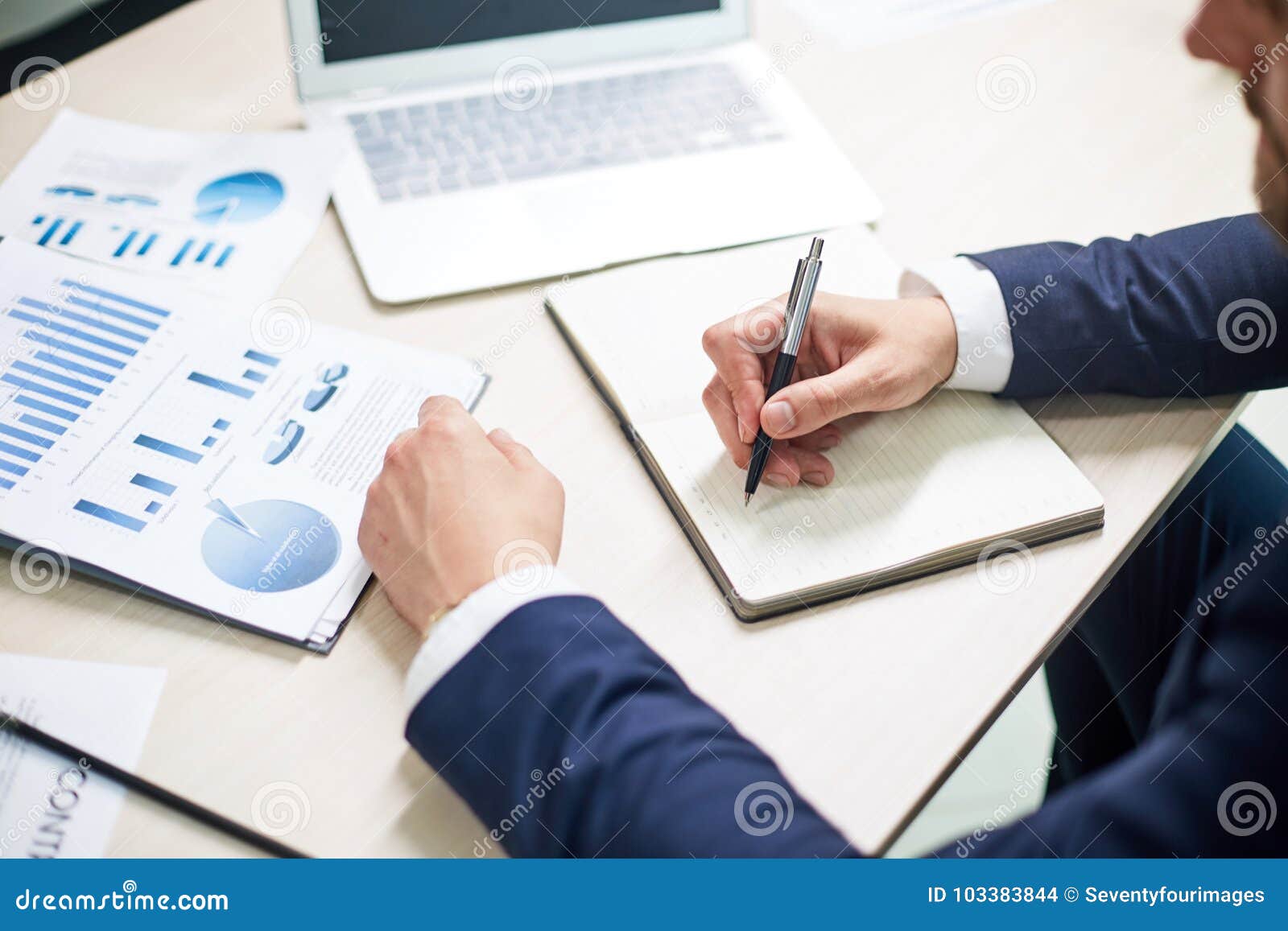 Wrapped up in Work stock photo. Image of writing, confident - 103383844