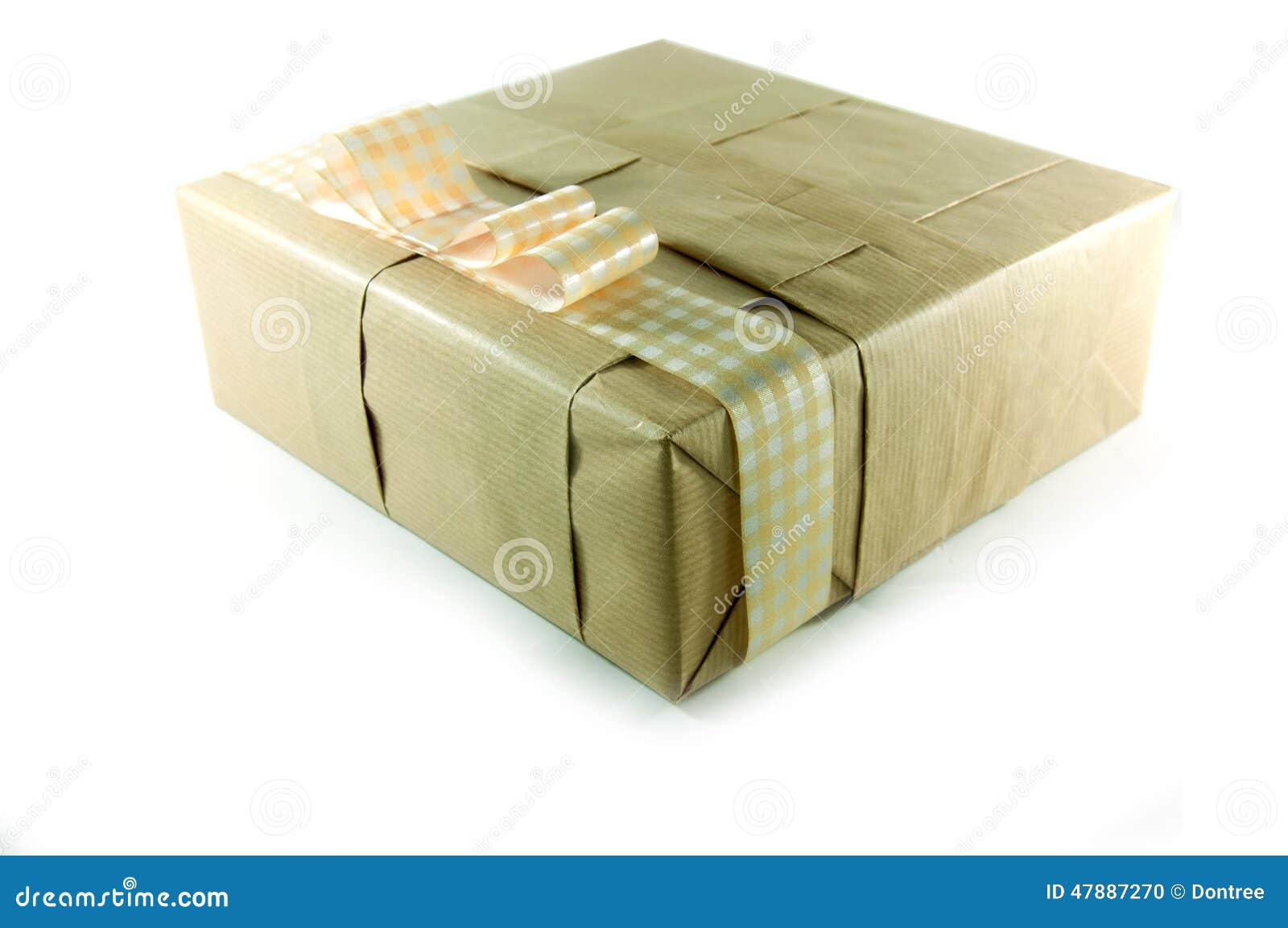 Wrapped vintage gift box stock photo. Image of gift, holiday - 47887270