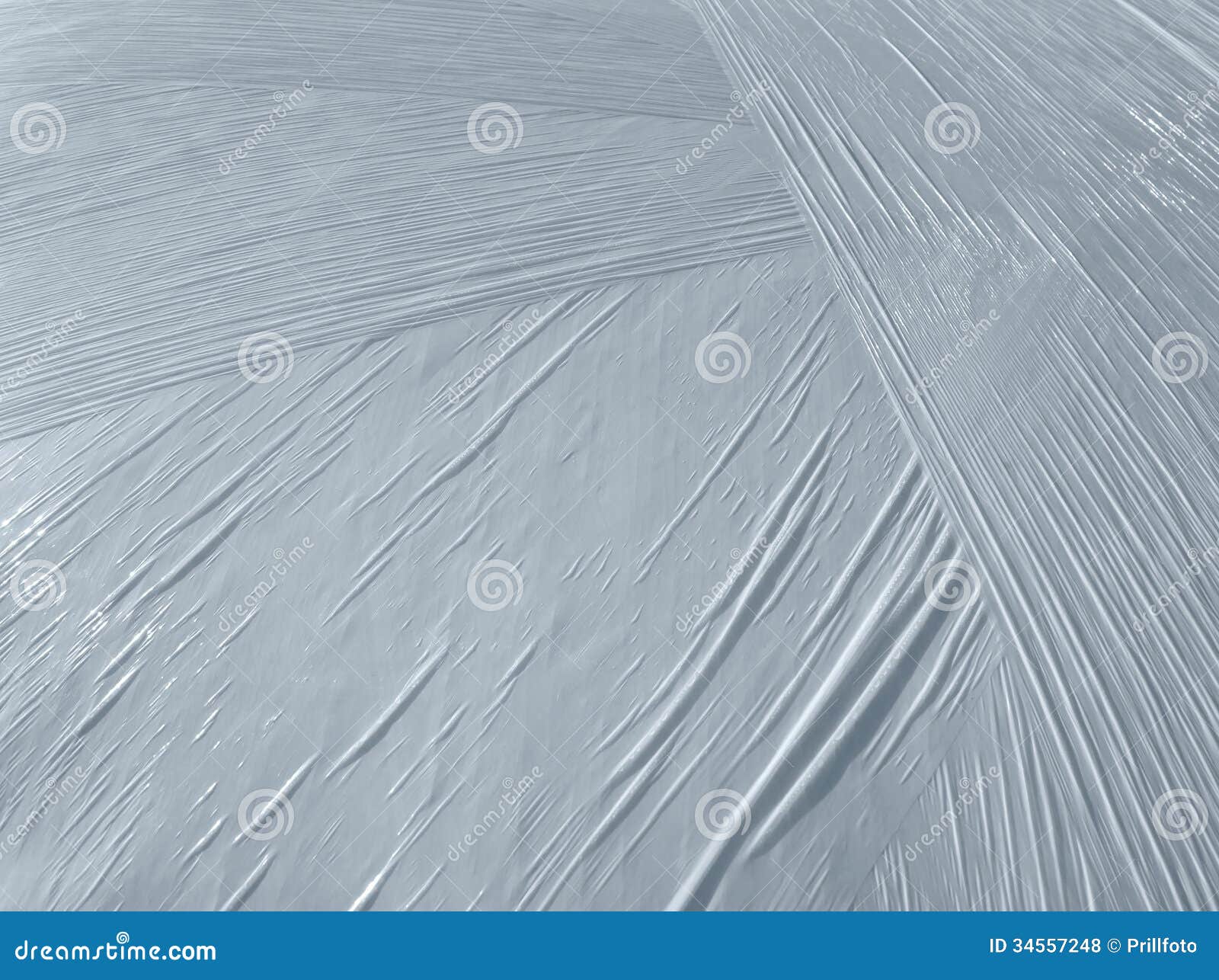 Wrapped White Plastic Foil Detail Stock Photo - Image of flexibility ...