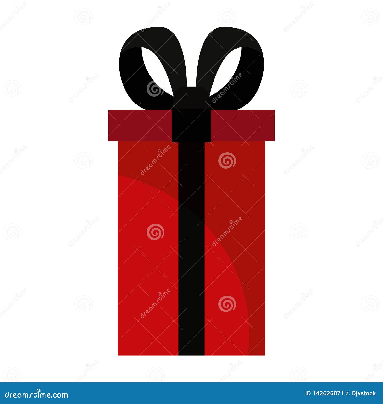 Wrapper Gift Box on White Background Stock Vector - Illustration of ...