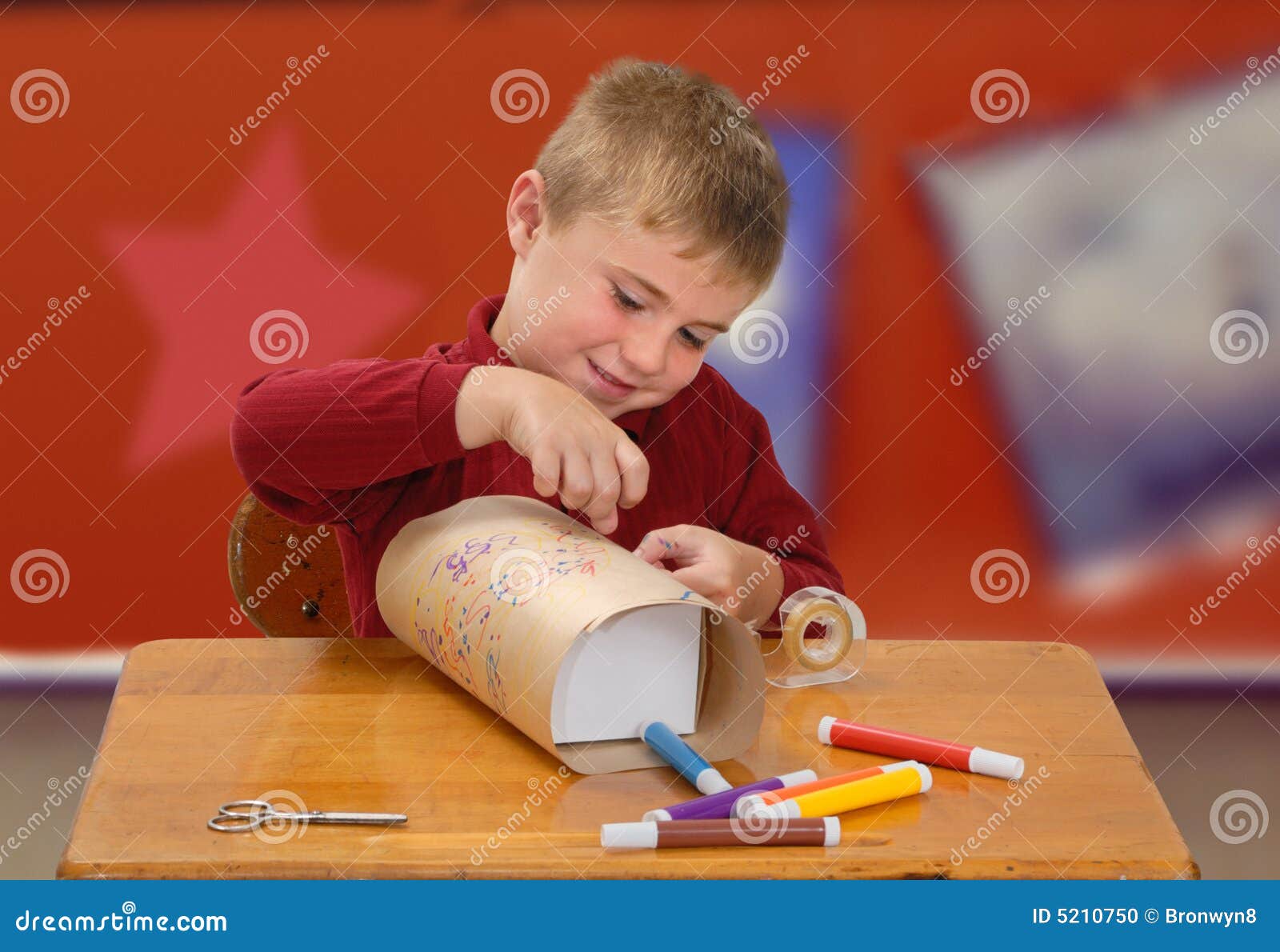 Wrapping a Gift stock photo. Image of working, wrapping - 5210750