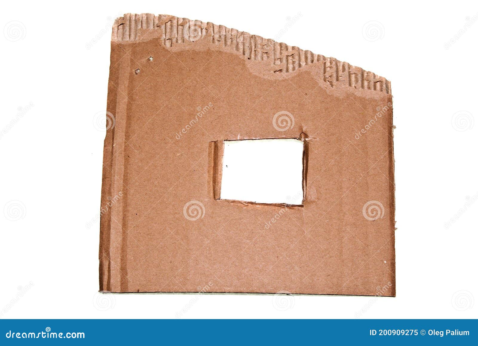 Wrapping Paper Isolated on White Background Stock Image - Image of hole ...