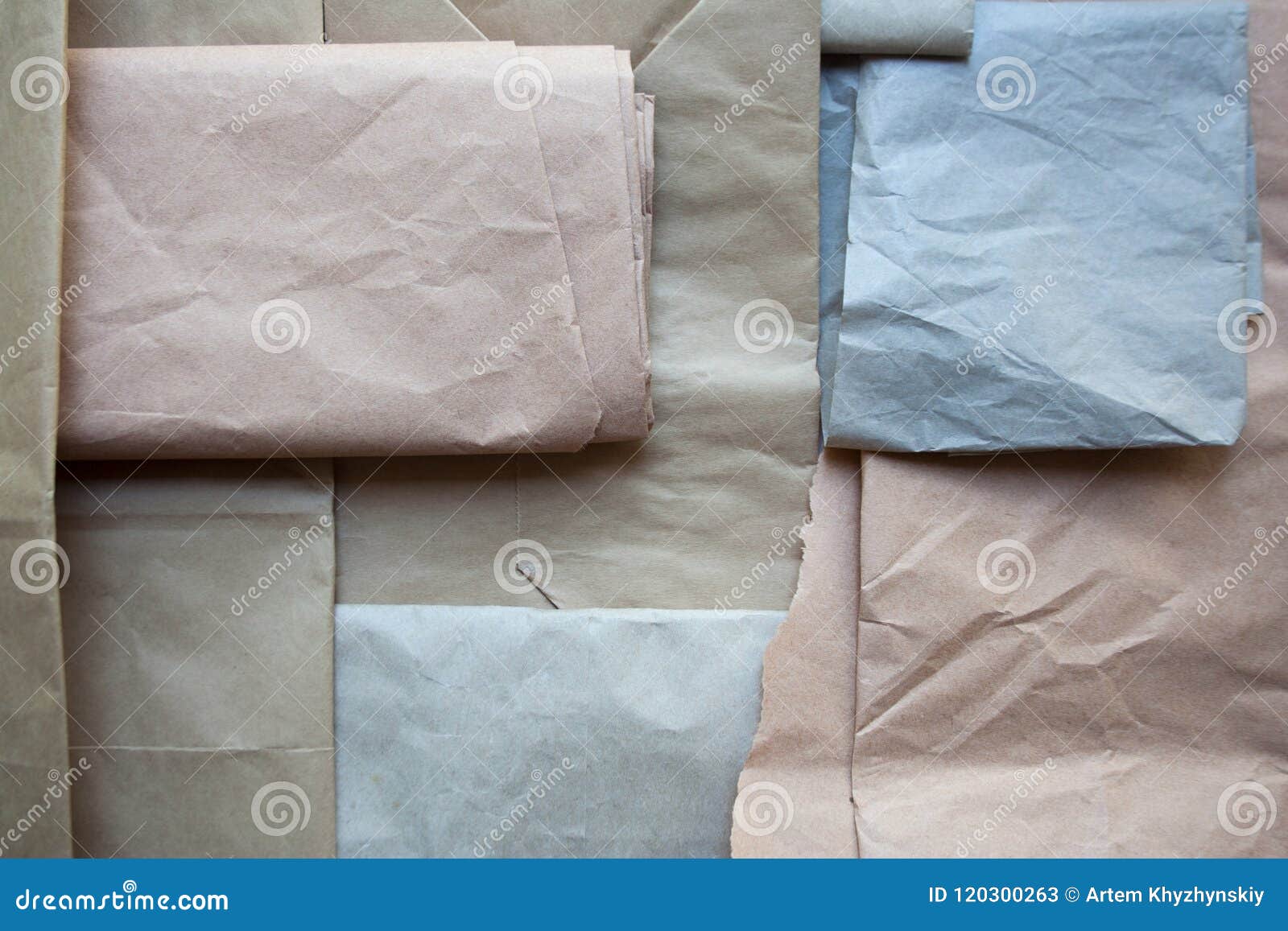 Wrapping Paper Texture from Above Stock Image - Image of package, fold ...