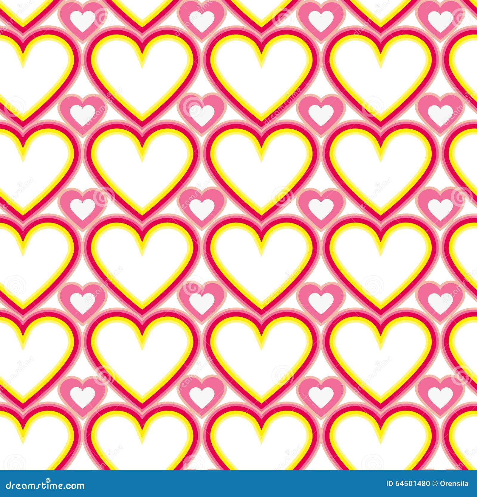 Wrapping Paper Valentines Day. Heart Shape Seamless Background Stock ...