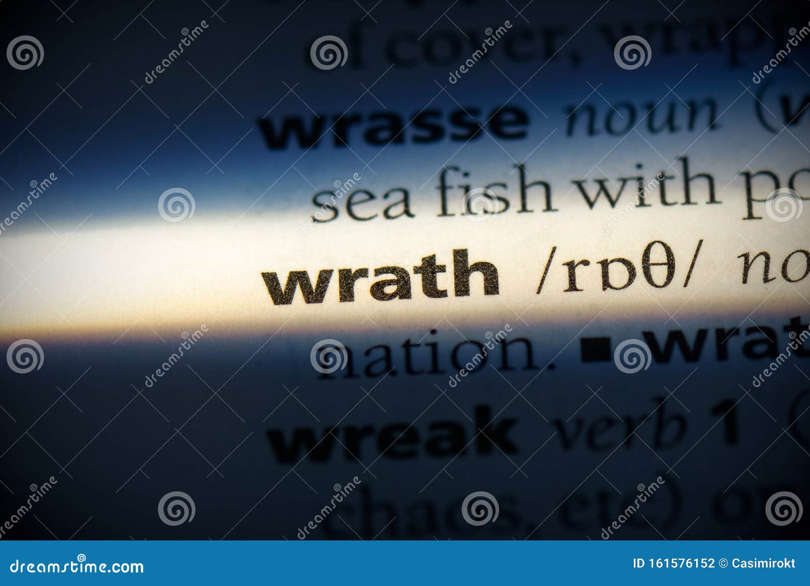 Wrath stock photo. Image of concept, page, printed, focus - 161576152