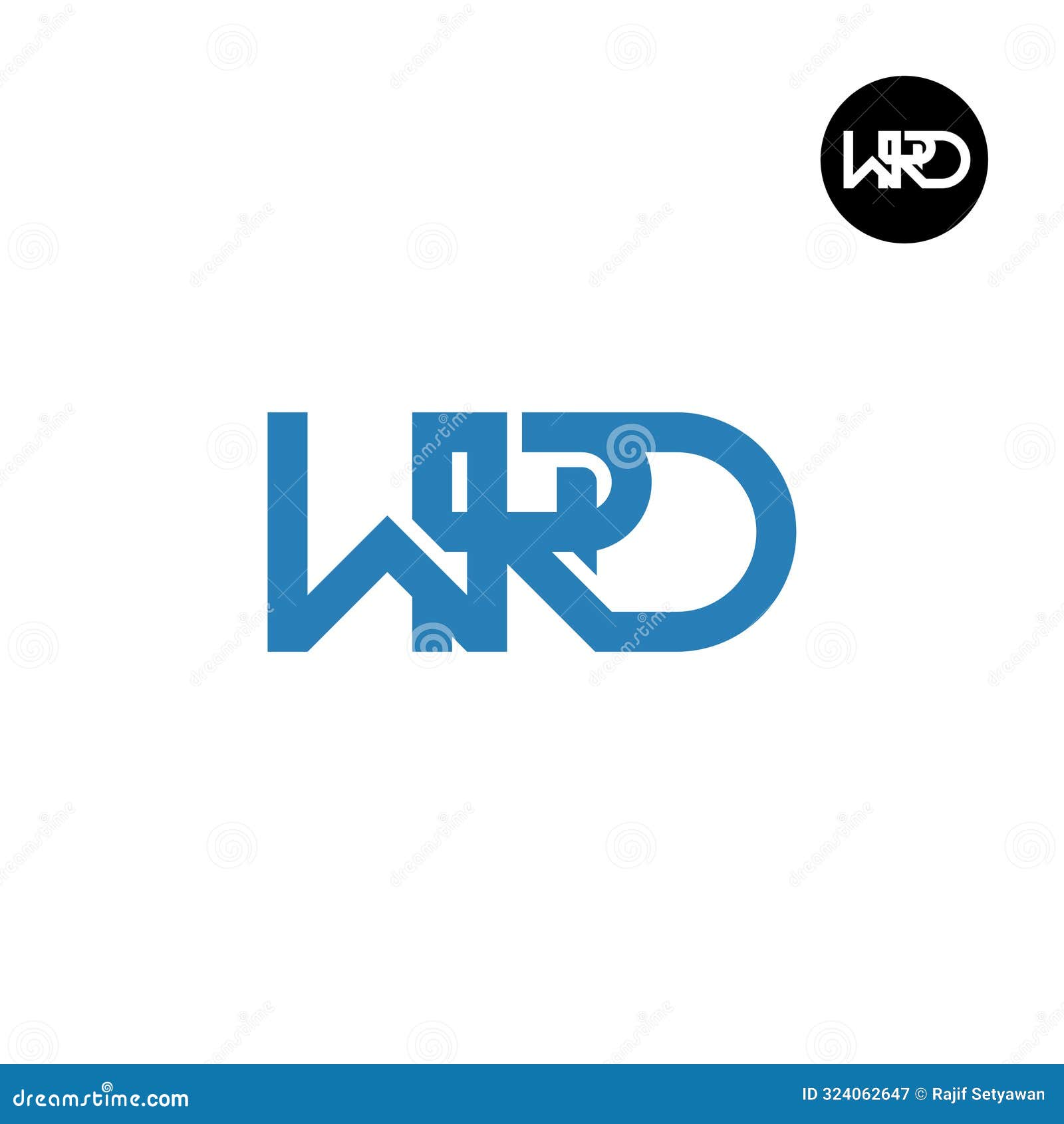 WRD Logo Letter Monogram Design Stock Vector - Illustration of name ...