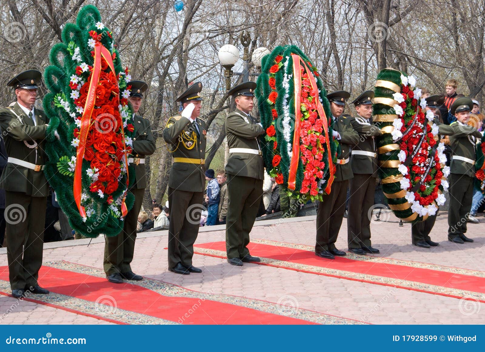 Wreath-laying ceremony editorial stock image. Image of caucasian - 17928599
