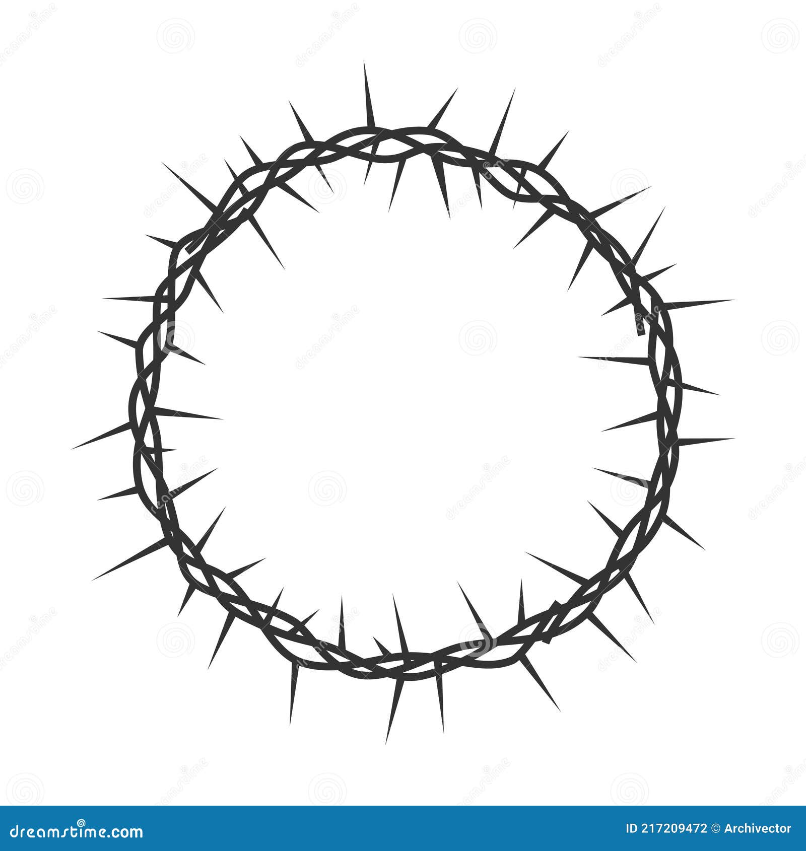 A Wreath Of Thorns In A Flower Crown. A Symbol Of Deceptive Happiness ...