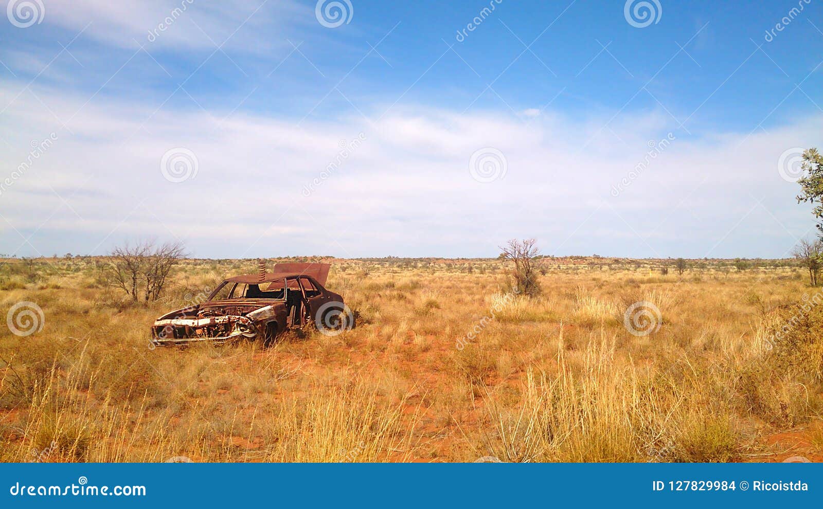 Wreck Car in the Australian Outback Stock Photo - Image of ranges, rust ...