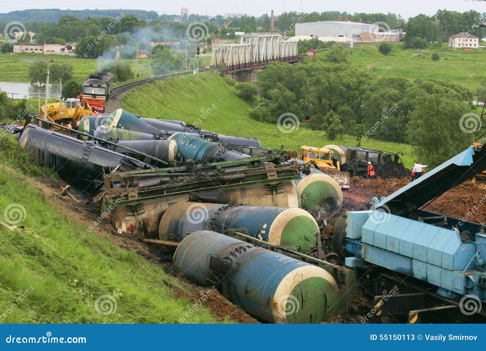 Wreck of oil tanks stock image. Image of nature, residue - 55150113
