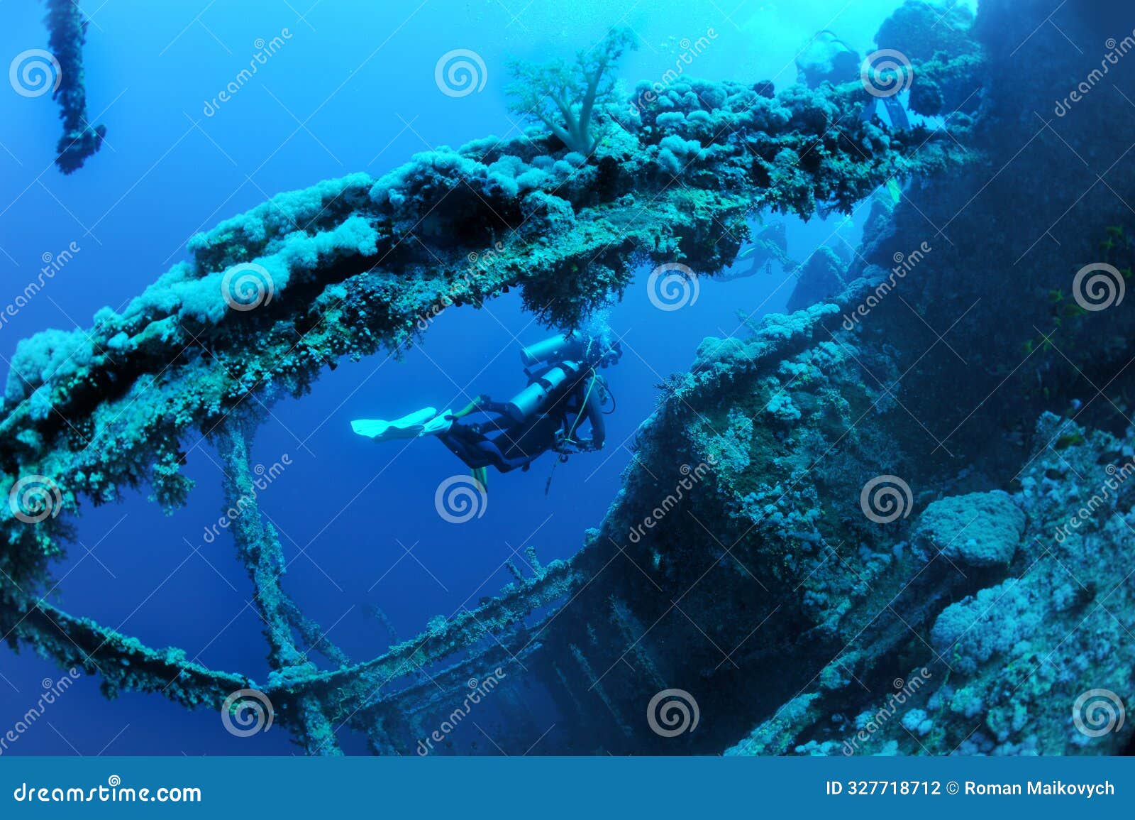 .Diving in Egypt Wreck - ) in Scuba Divers Slang - a Type of Dive Stock ...