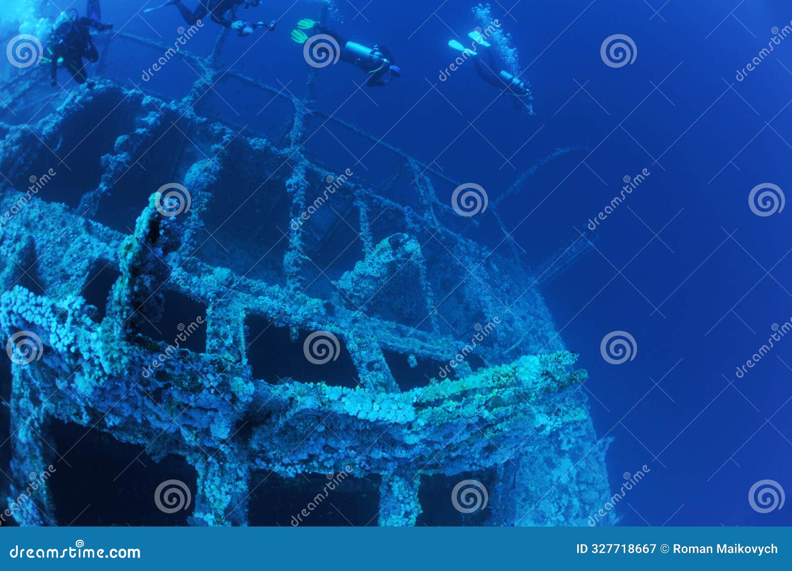 .Diving in Egypt Wreck - ) in Scuba Divers Slang - a Type of Dive Stock ...