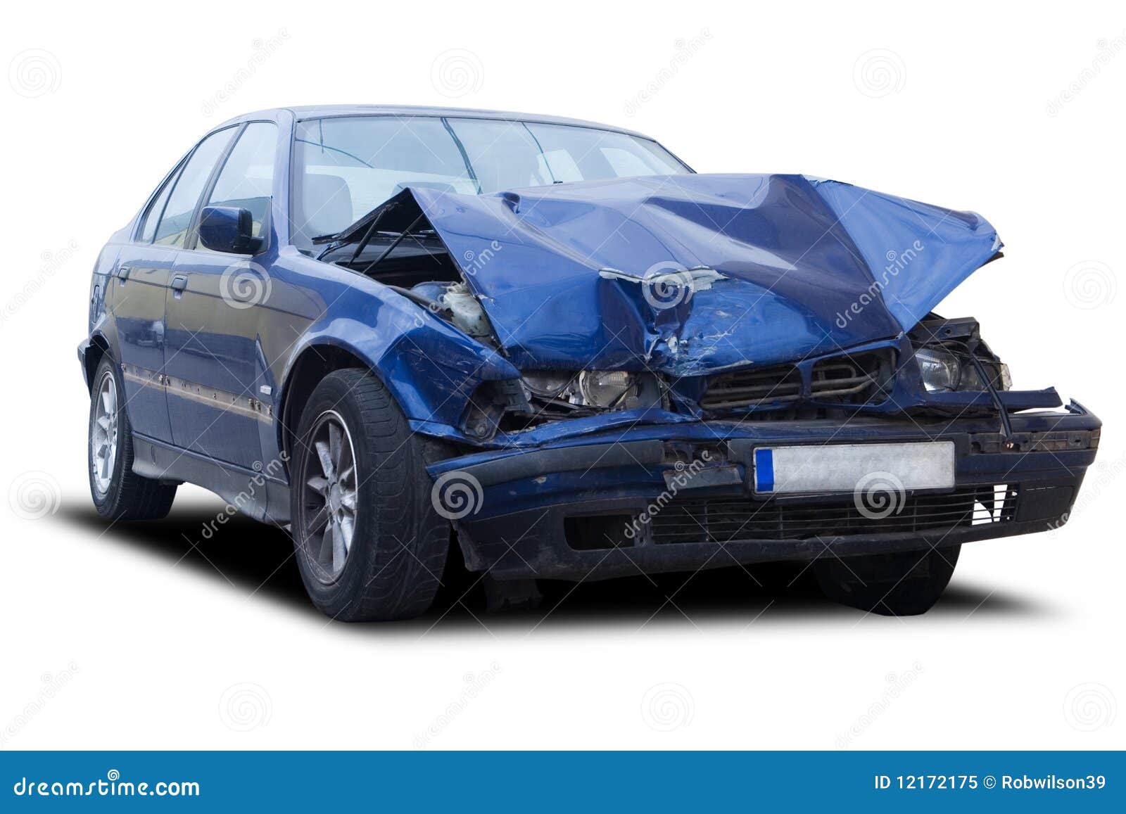 Wrecked Car stock image. Image of careful, bender, injury - 12172175